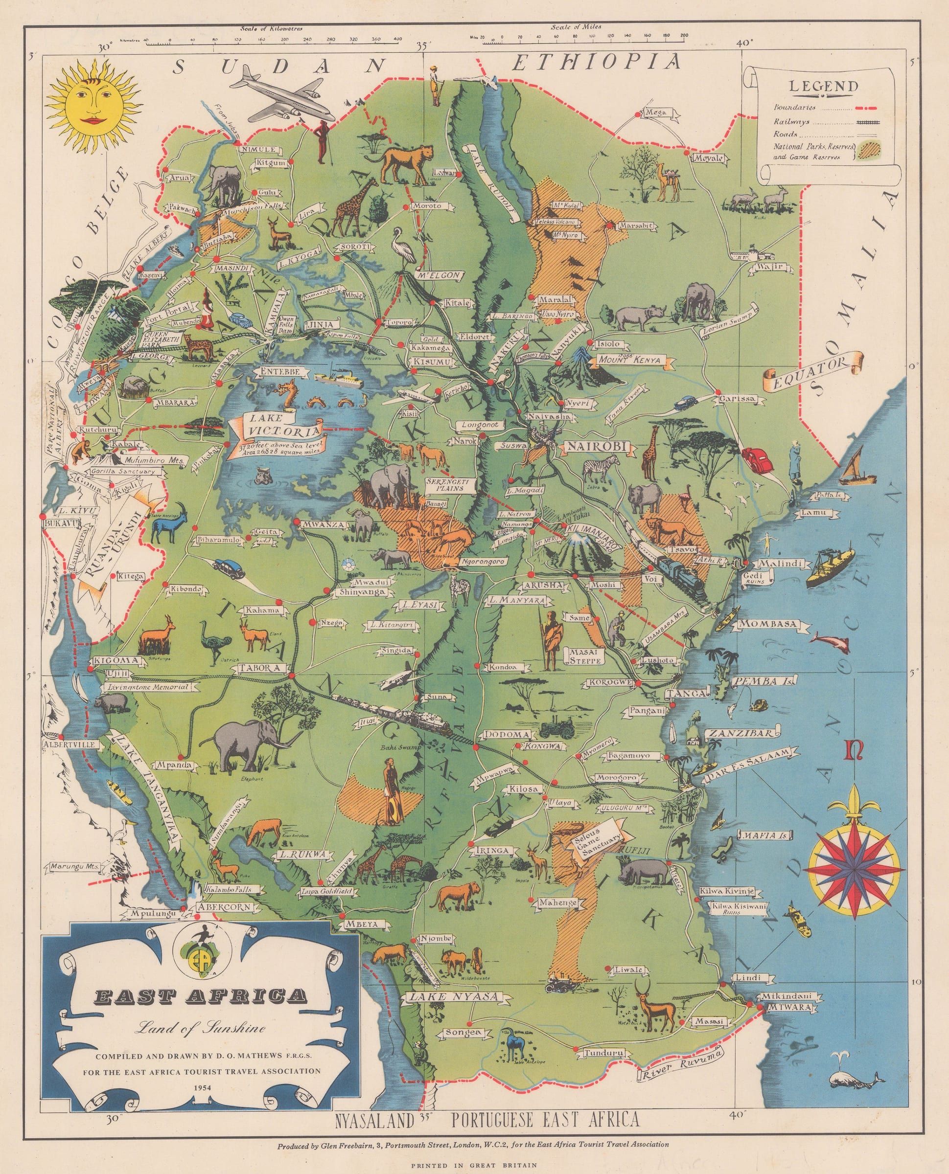 British East Africa Map