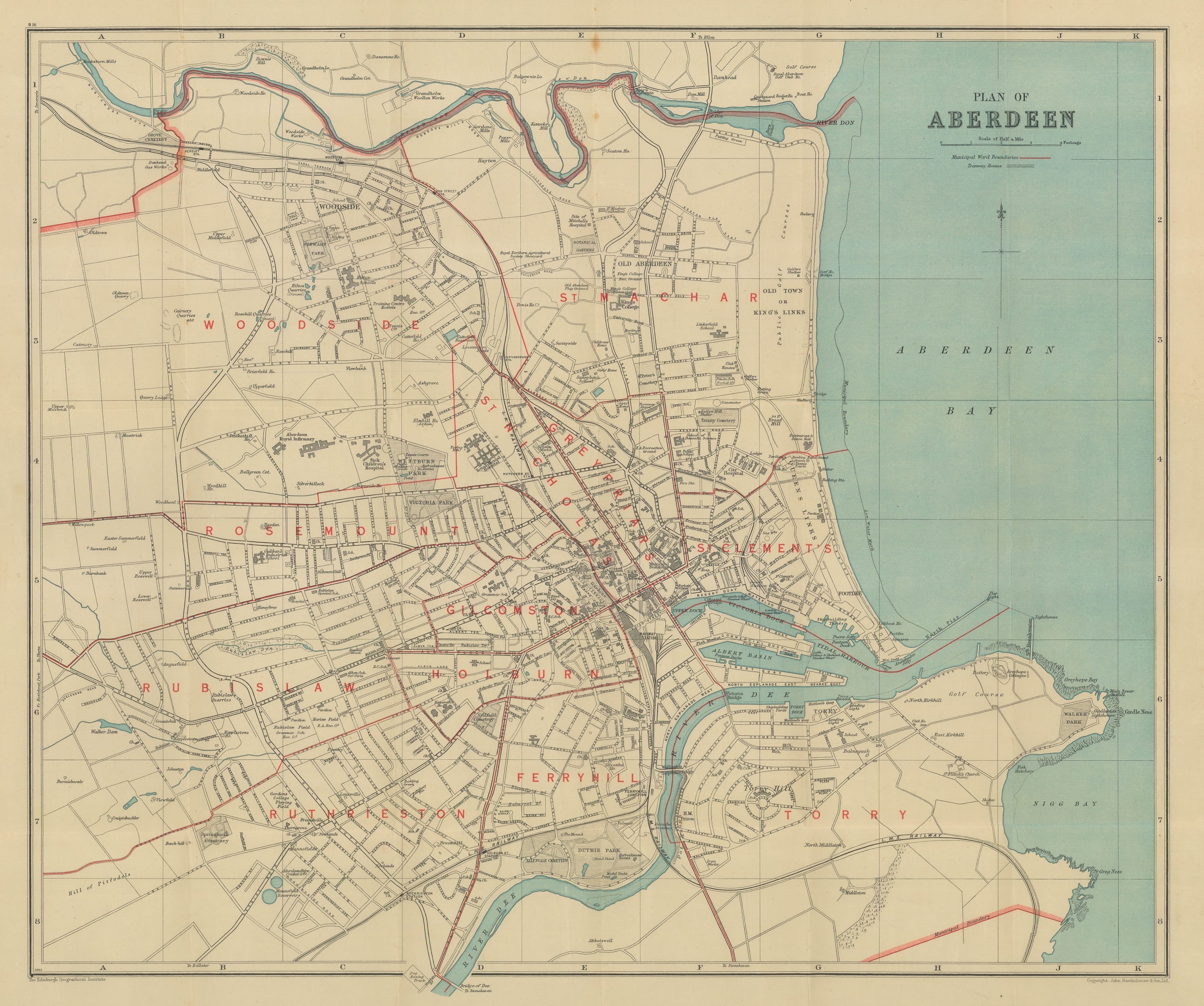 Aberdeen History Old Maps 12 Old Maps Of Aberdeen Image: PICRYL