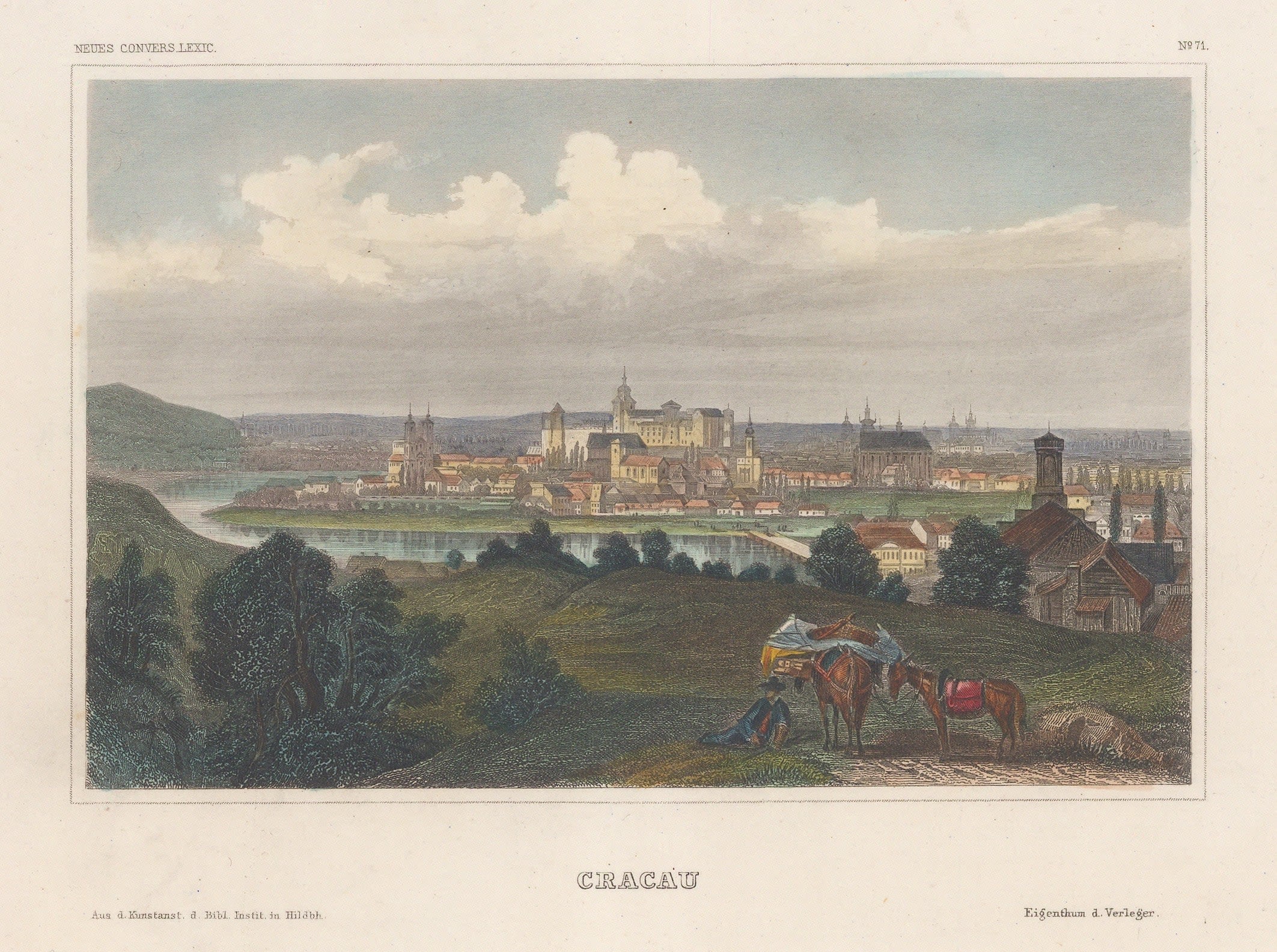 Hermann Meyer, Poland - Krakow, 1856 | The Map House