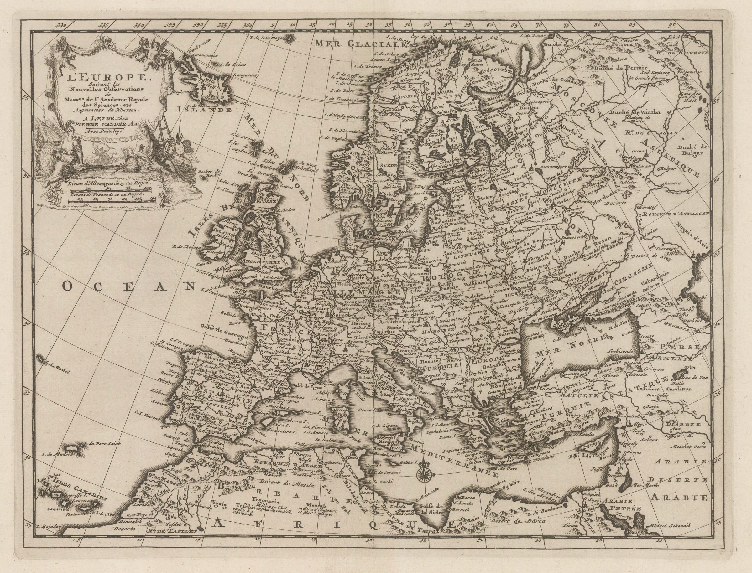 Pieter van der Aa, Europe, 1714 | The Map House