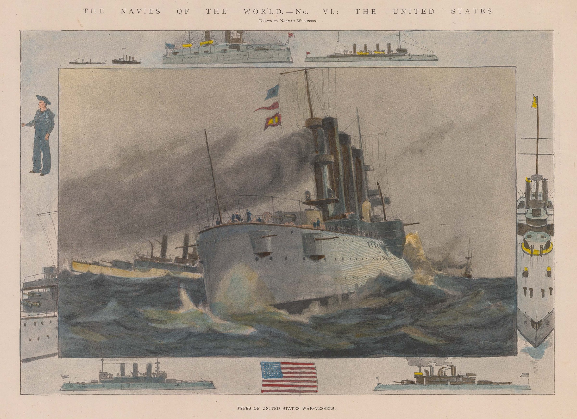 Illustrated London News (ILN), US Navy Warships, 1902 | The Map House