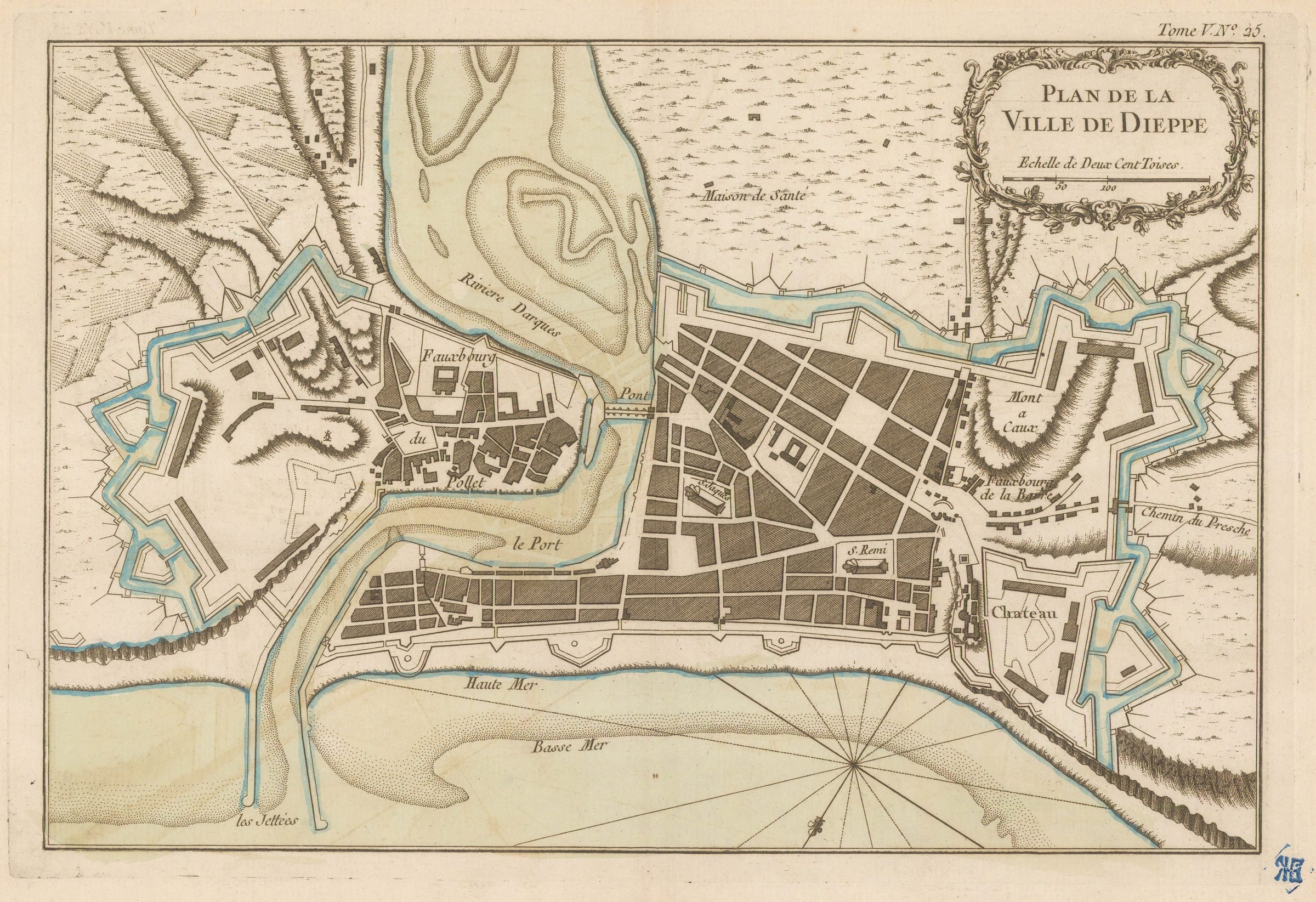 Jacques-Nicolas Bellin, Dieppe, 1764 | The Map House