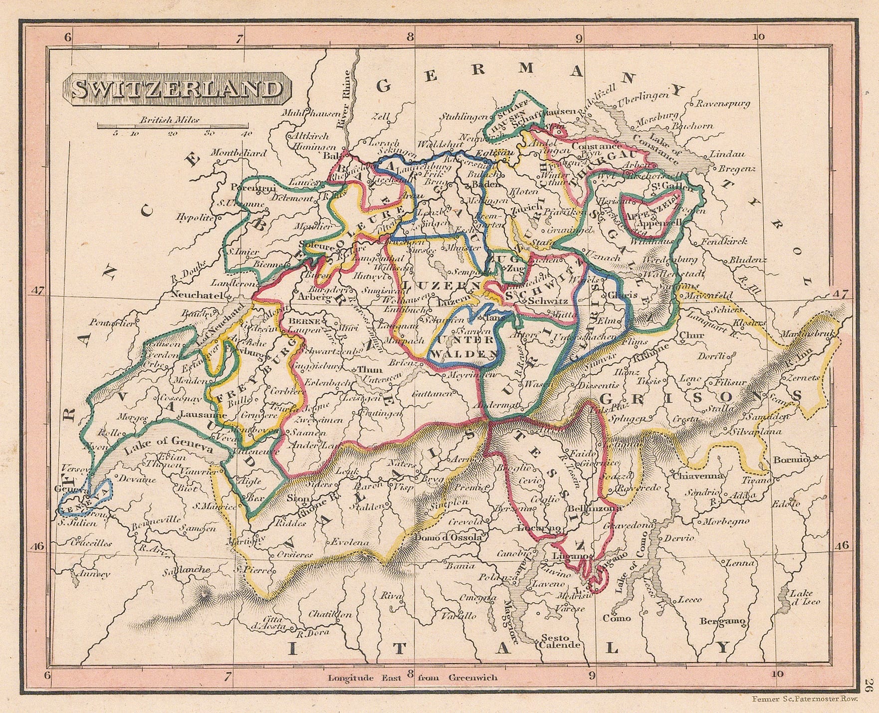 Rest Fenner, Switzerland, 1836 | The Map House