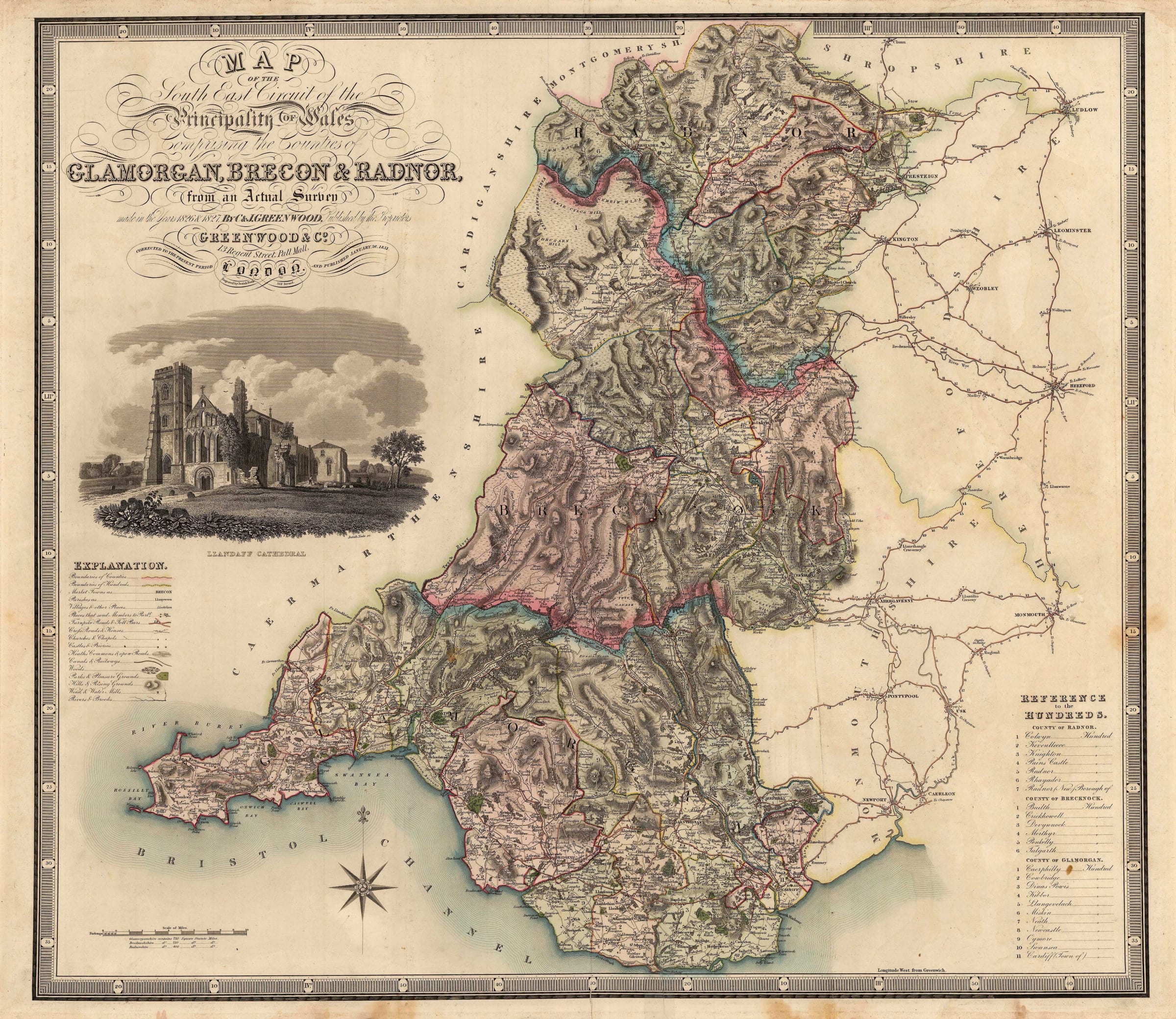 Christopher & John Greenwood, Map of the South East Circuit of the ...