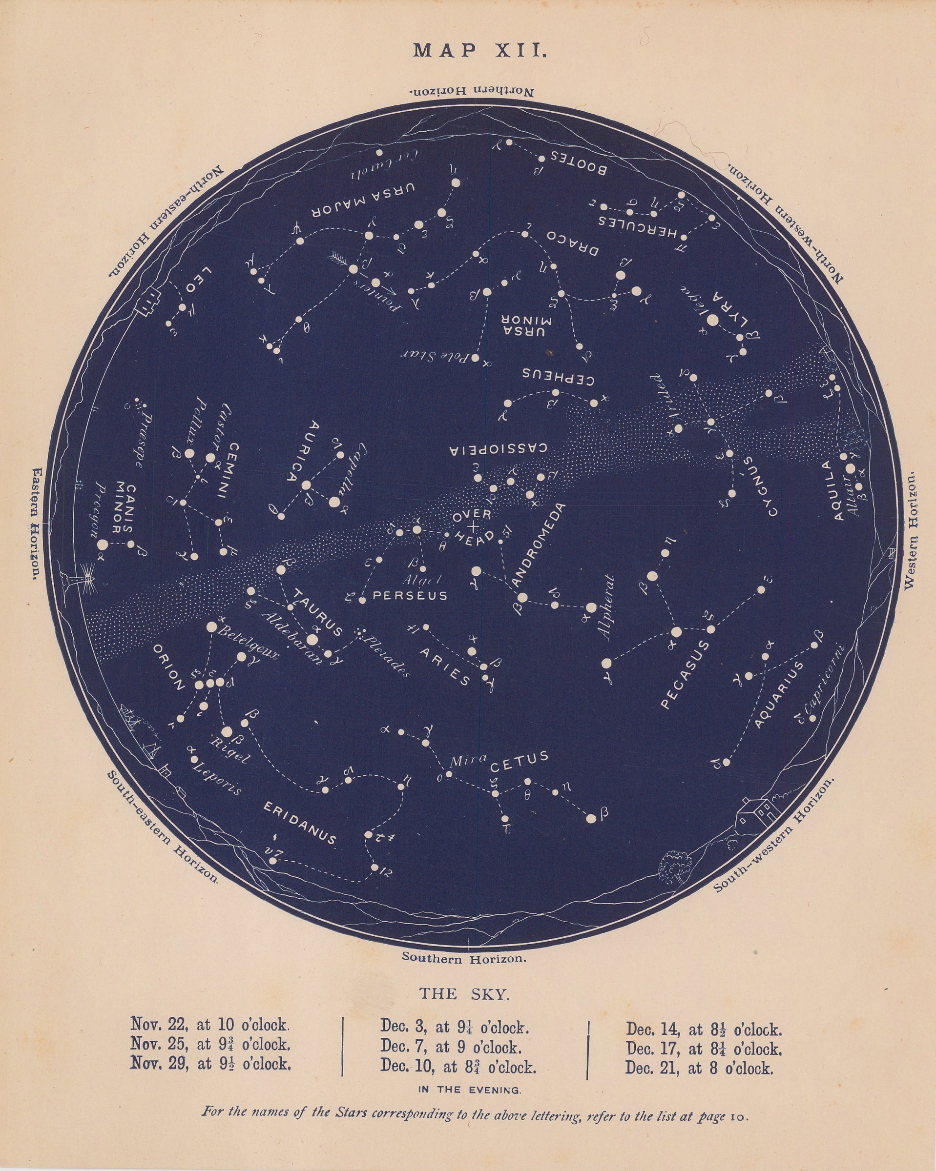 Richard Anthony Proctor, Stars for November & December, 1896 | The Map ...