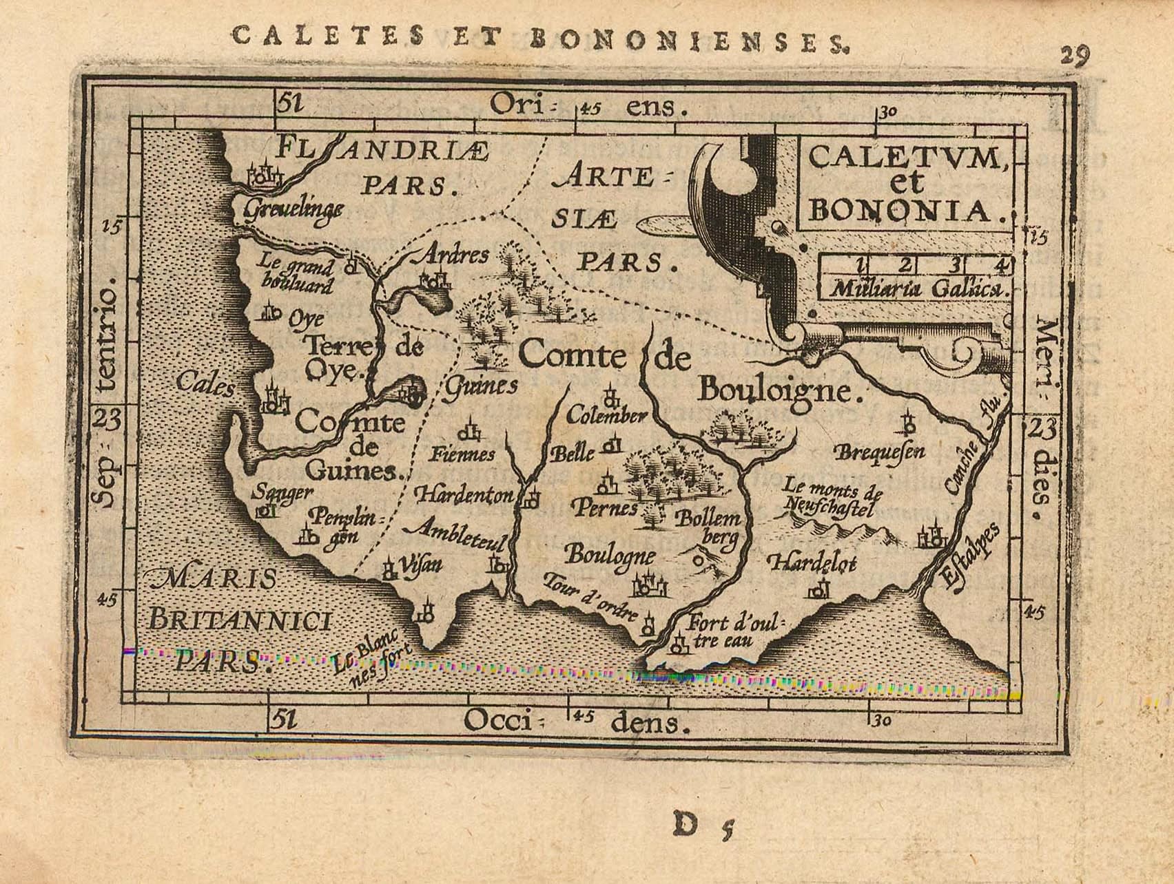 Abraham Ortelius, Pas-de-Calais, 1601 | The Map House
