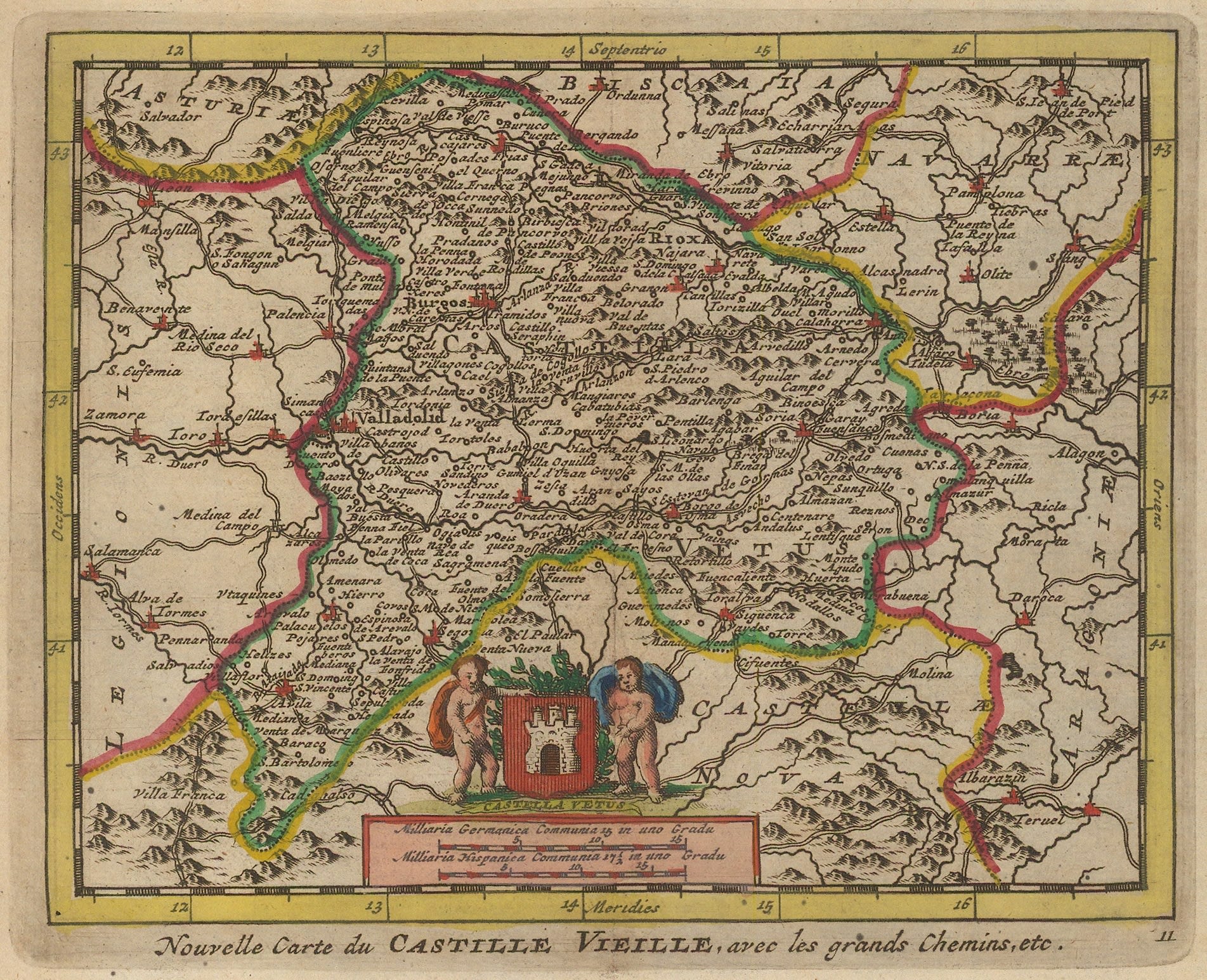 Pieter van der Aa, Castile region, 1715 | The Map House