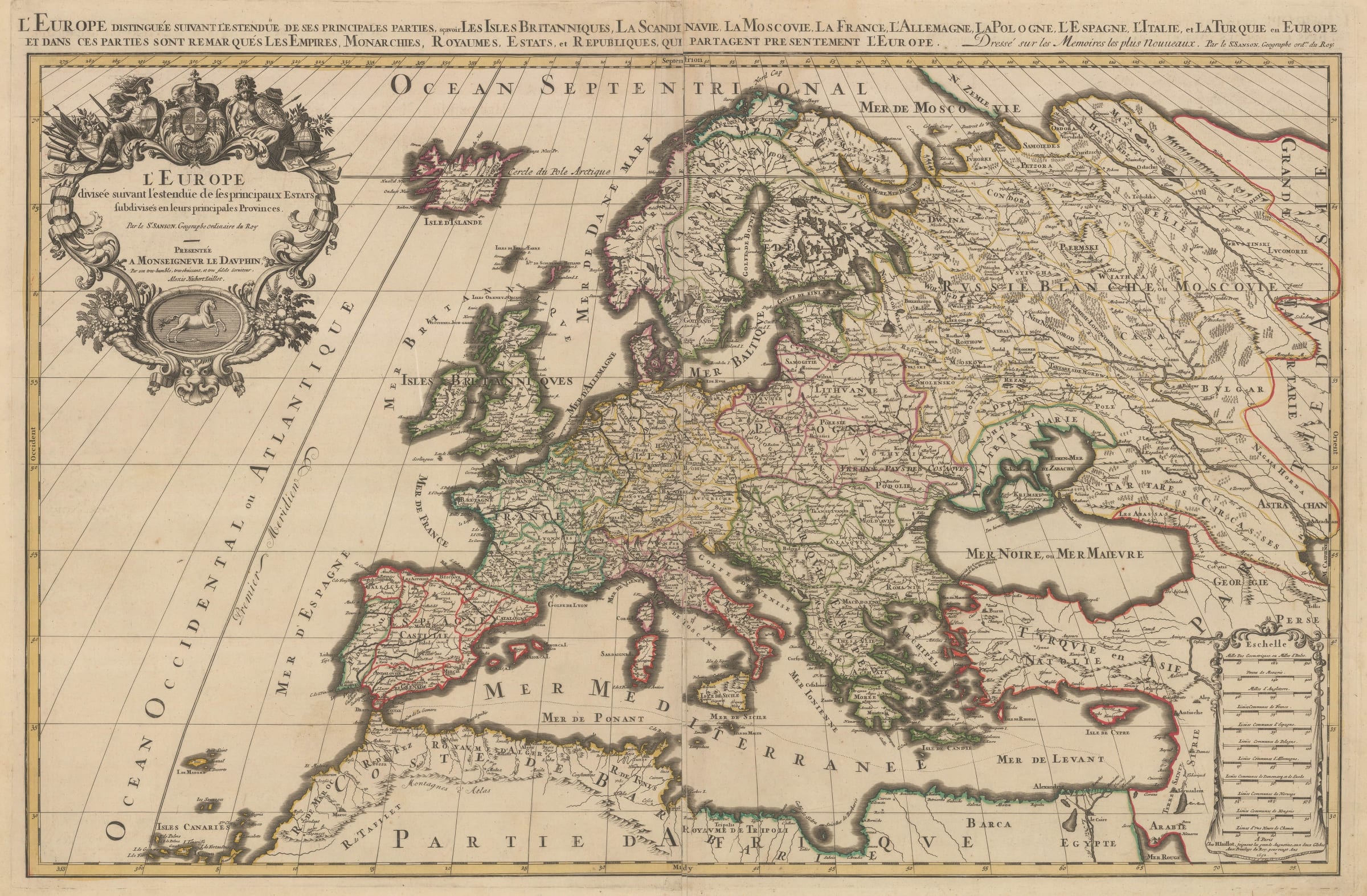 Alexis-Hubert Jaillot, Europe, 1696 | The Map House