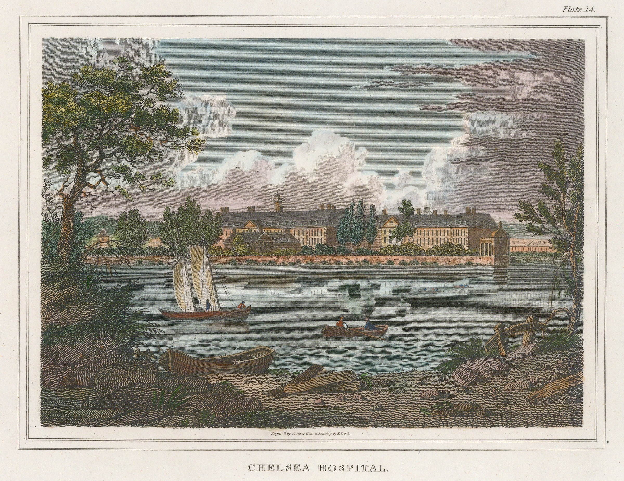 John Storer, London - Chelsea Hospital, 1819 | The Map House