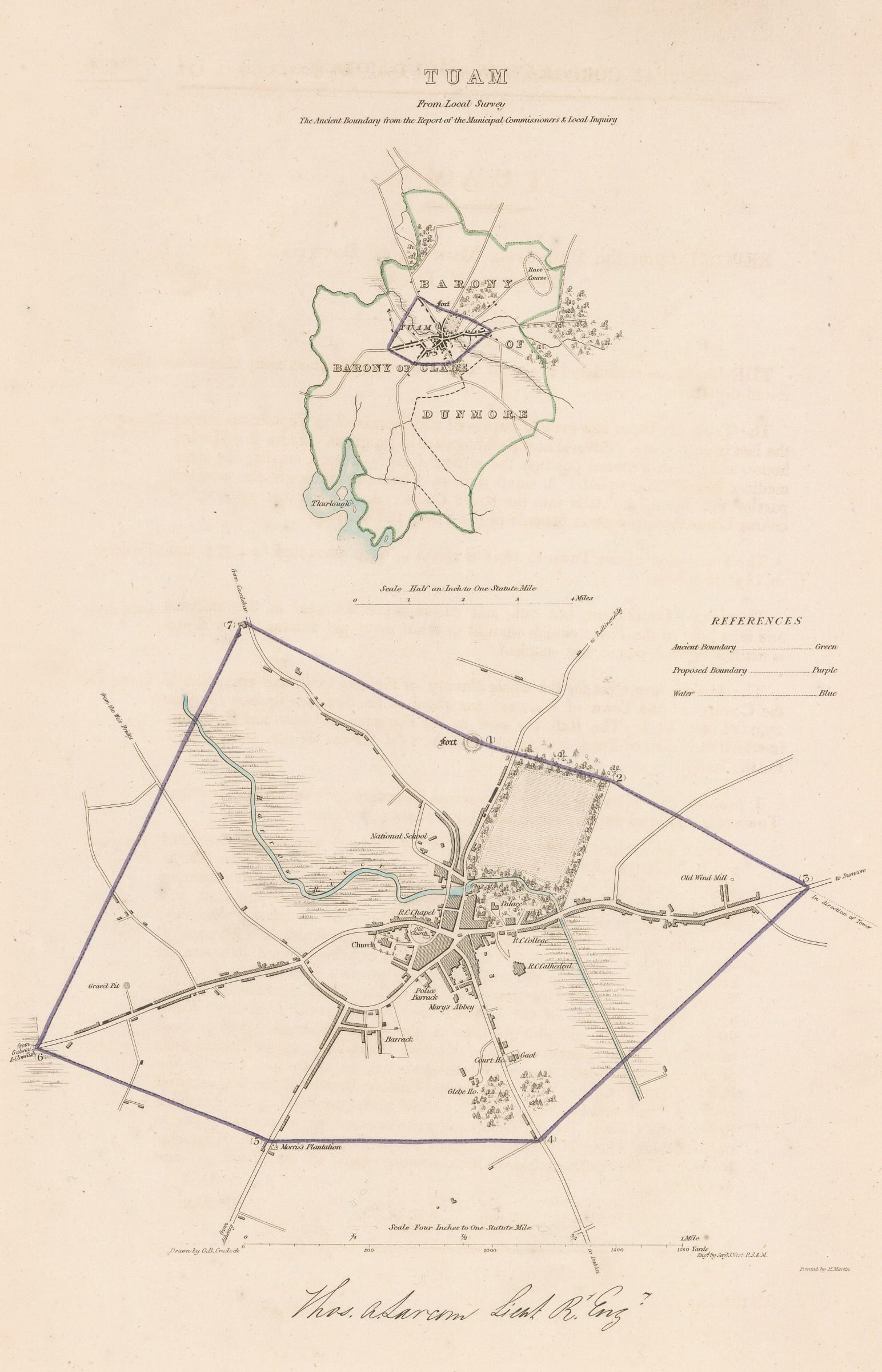 Robert Kearsley Dawson, Tuam, Co. Galway, 1832 | The Map House