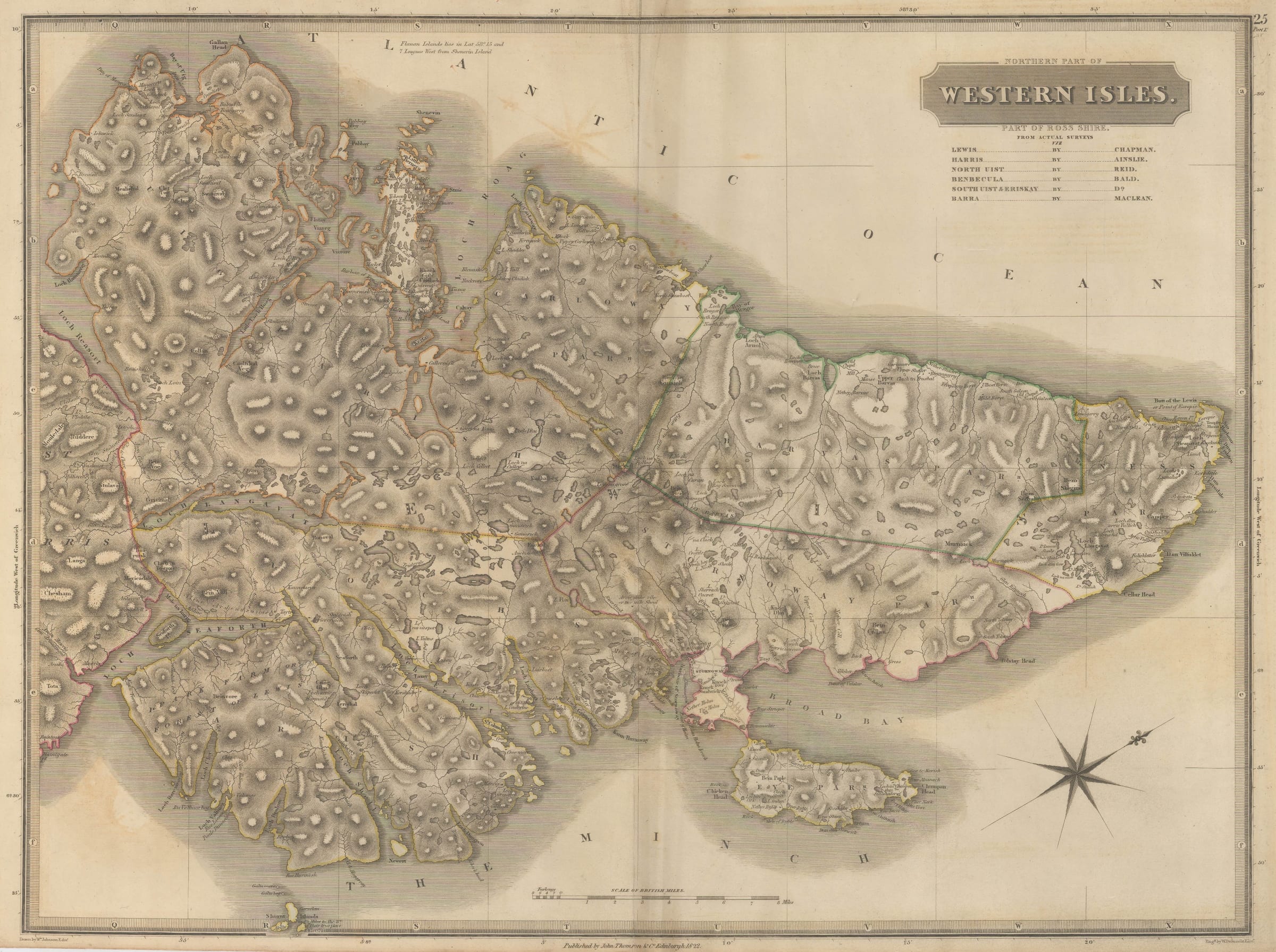 John Thomson, Western Isles (North Sheet), 1822 | The Map House