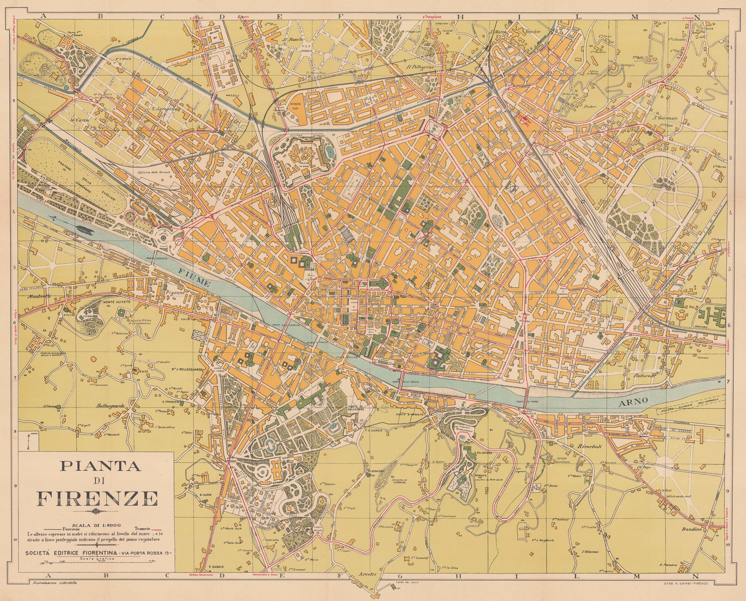 Old Map Of Florence Florence Ancient Map :: Medieval Art Tapestries