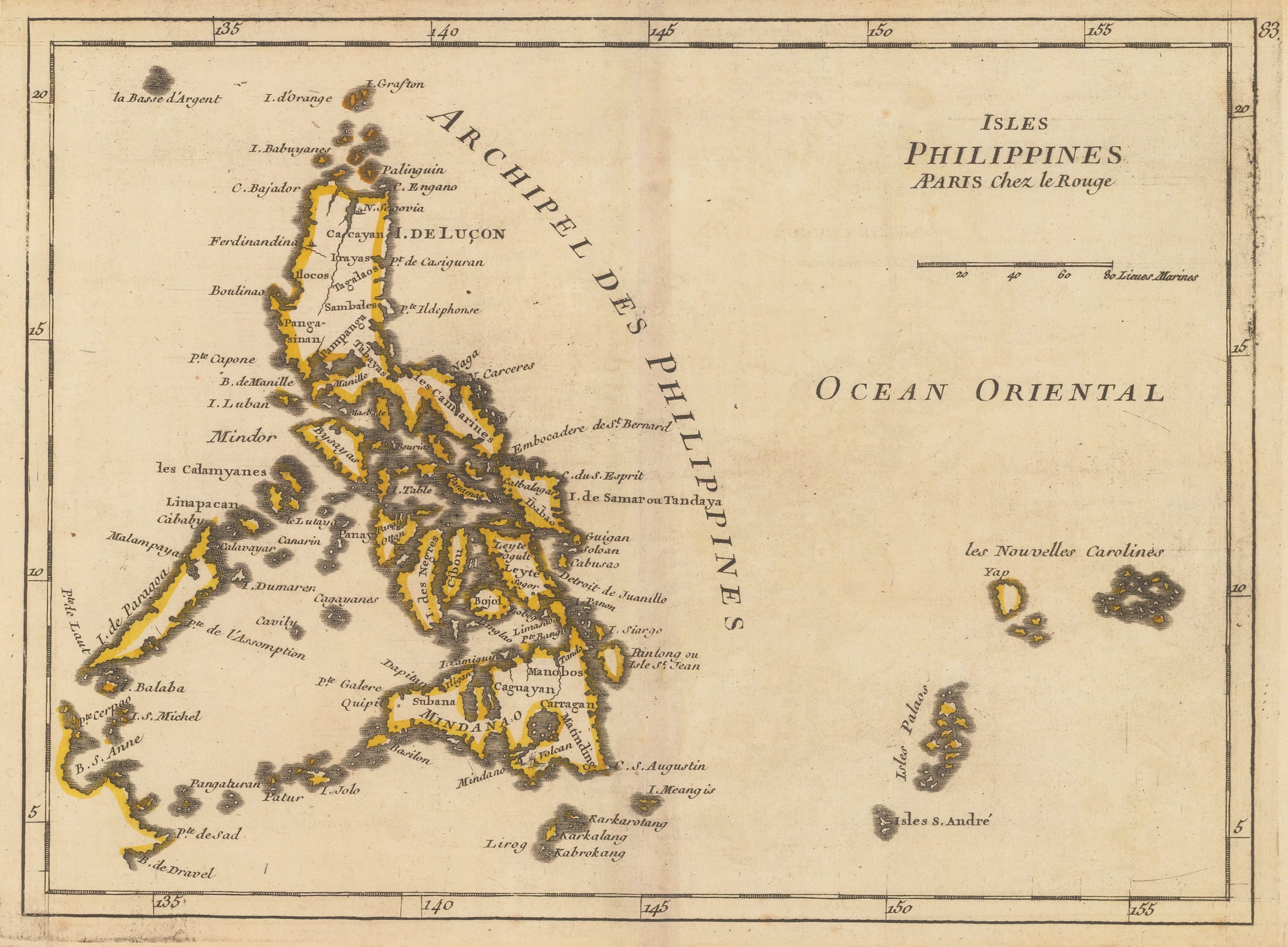 Georges-Louis Le Rouge, Philippine Islands, 1746 | The Map House