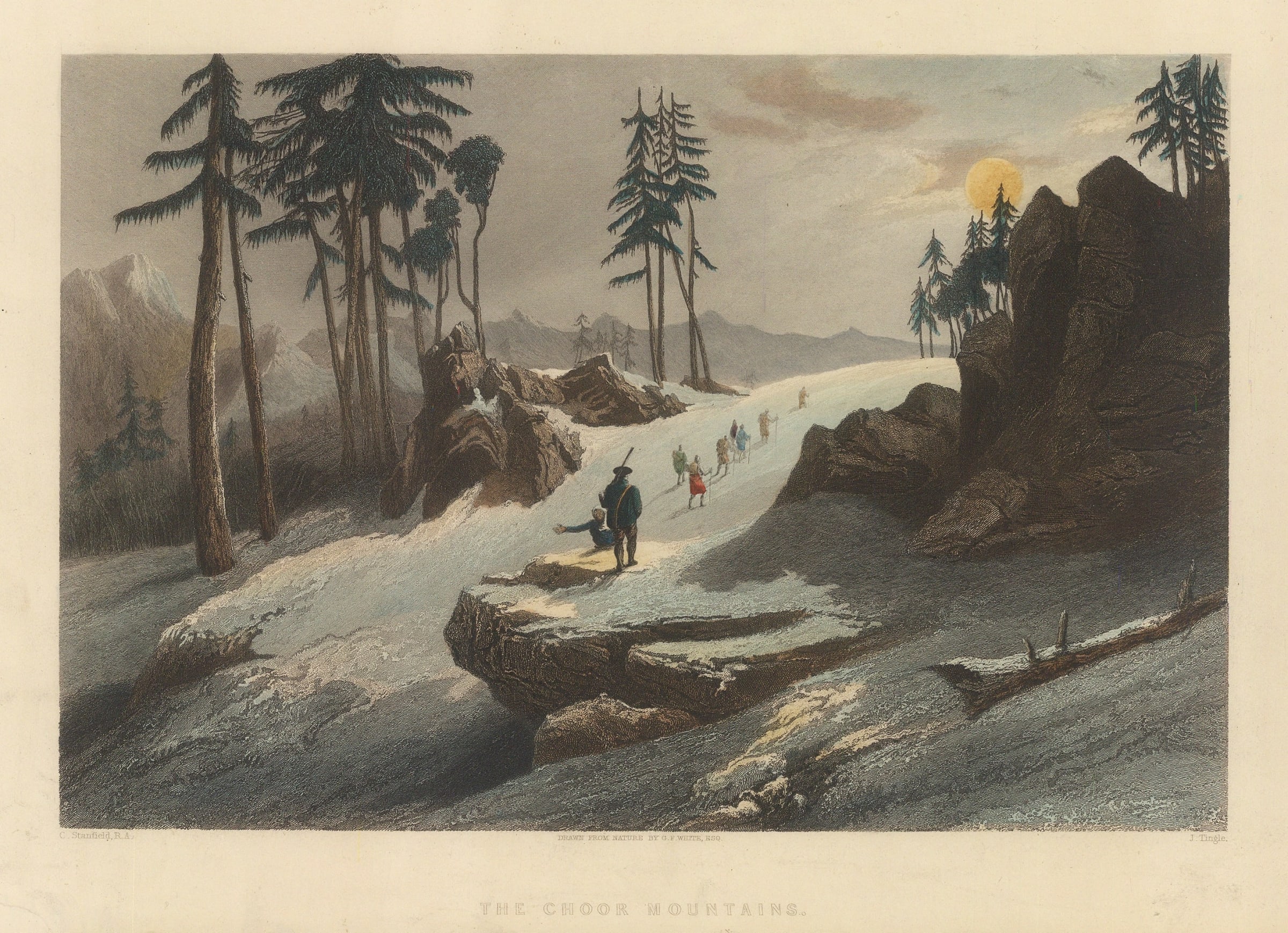 Lt. George White, Himalayas - Barog, 1838 | The Map House
