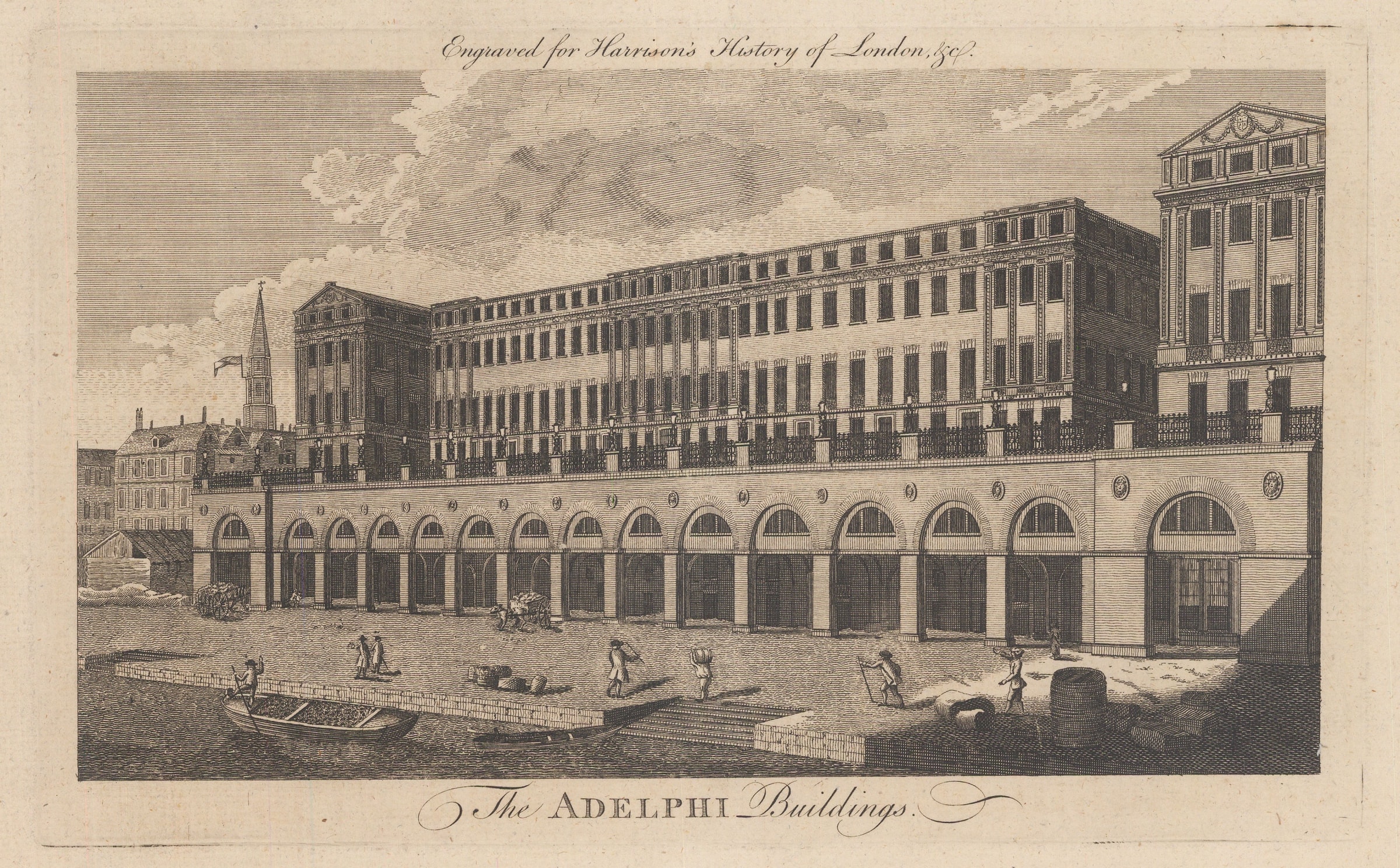 Walter Harrison, London - Adelphi Buildings, 1780 c. | The Map House