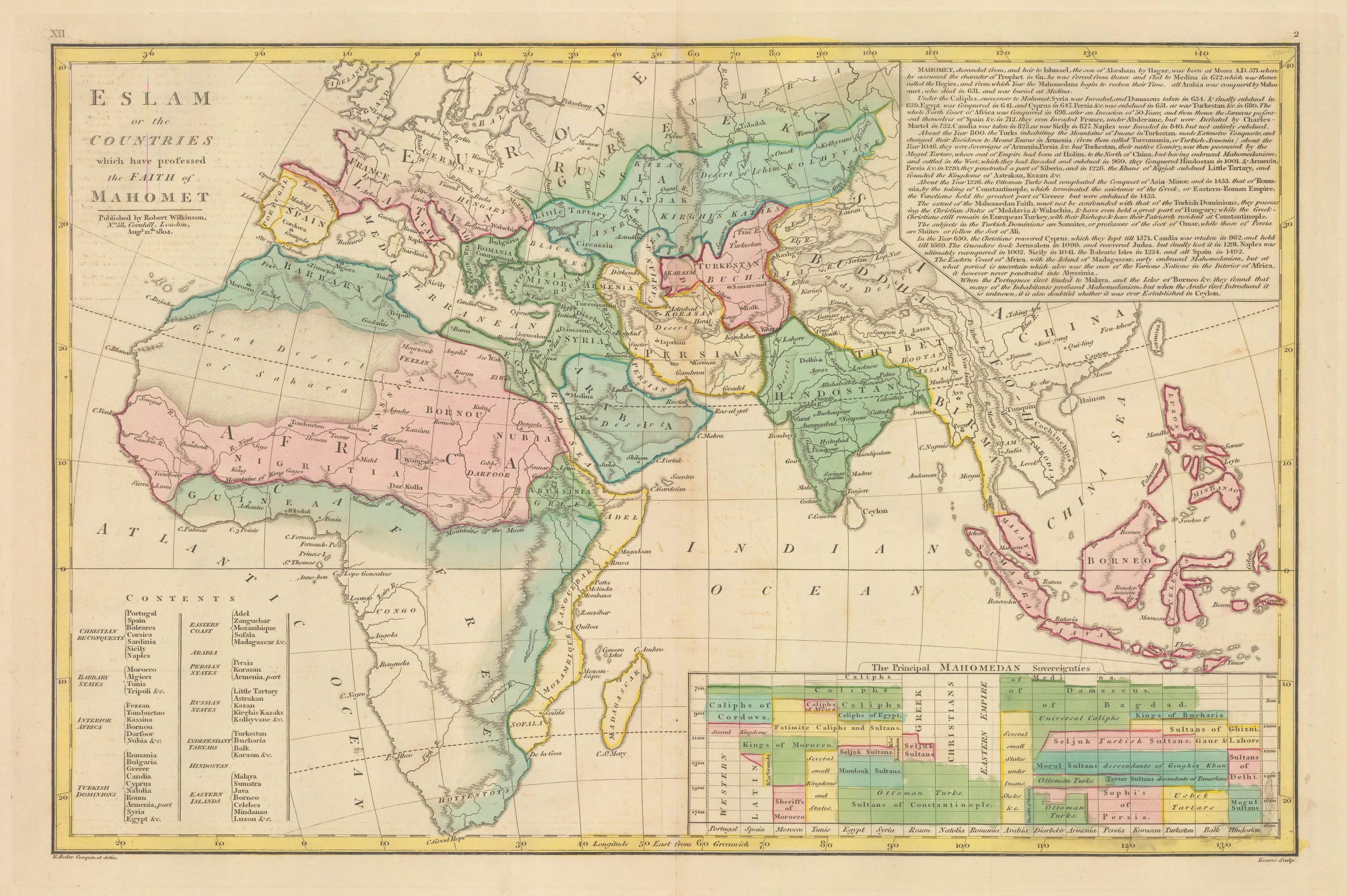 Robert Wilkinson, The Islamic World, 1804 | The Map House