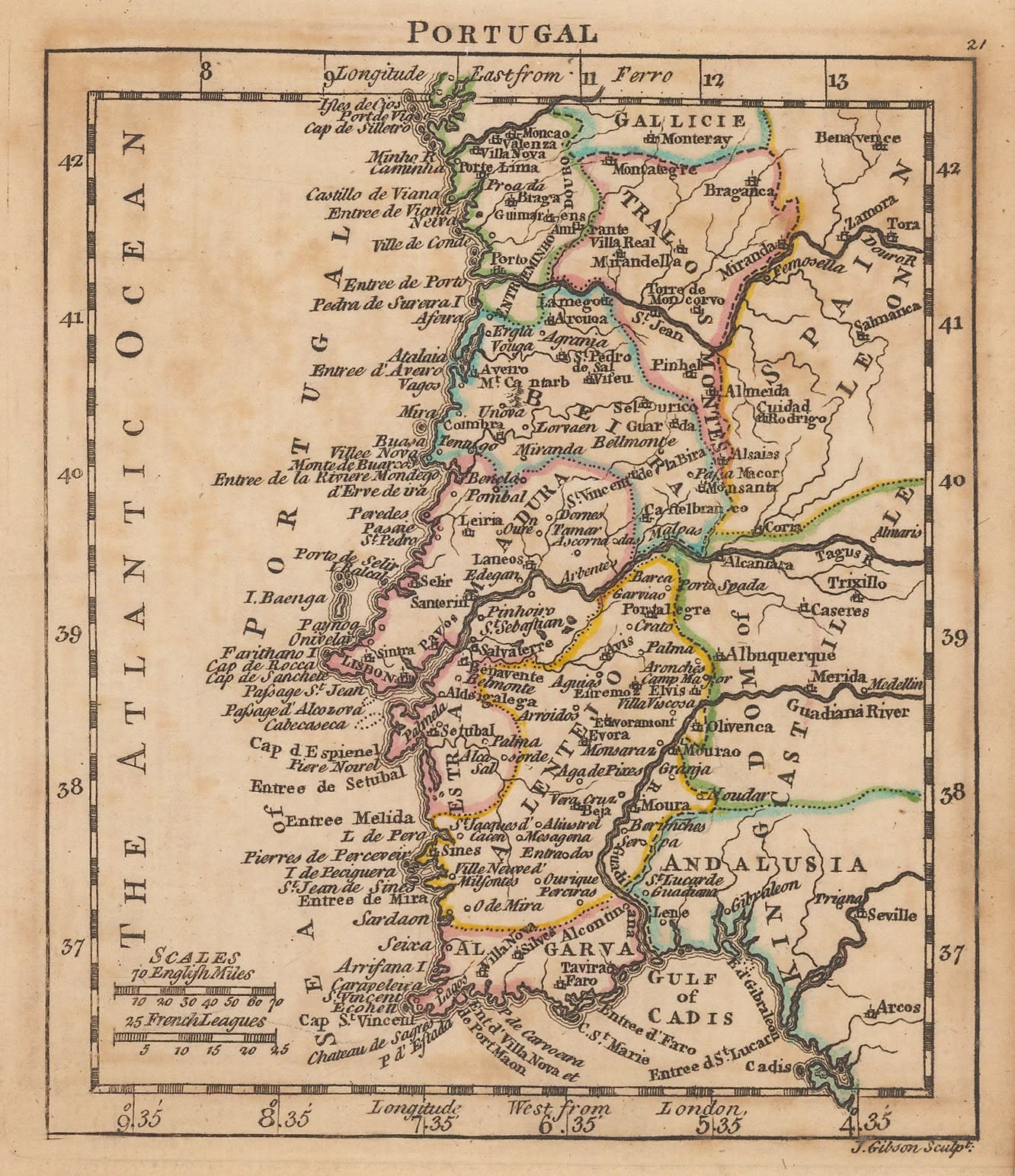 Andrew Dury, Portugal, 1763 | The Map House