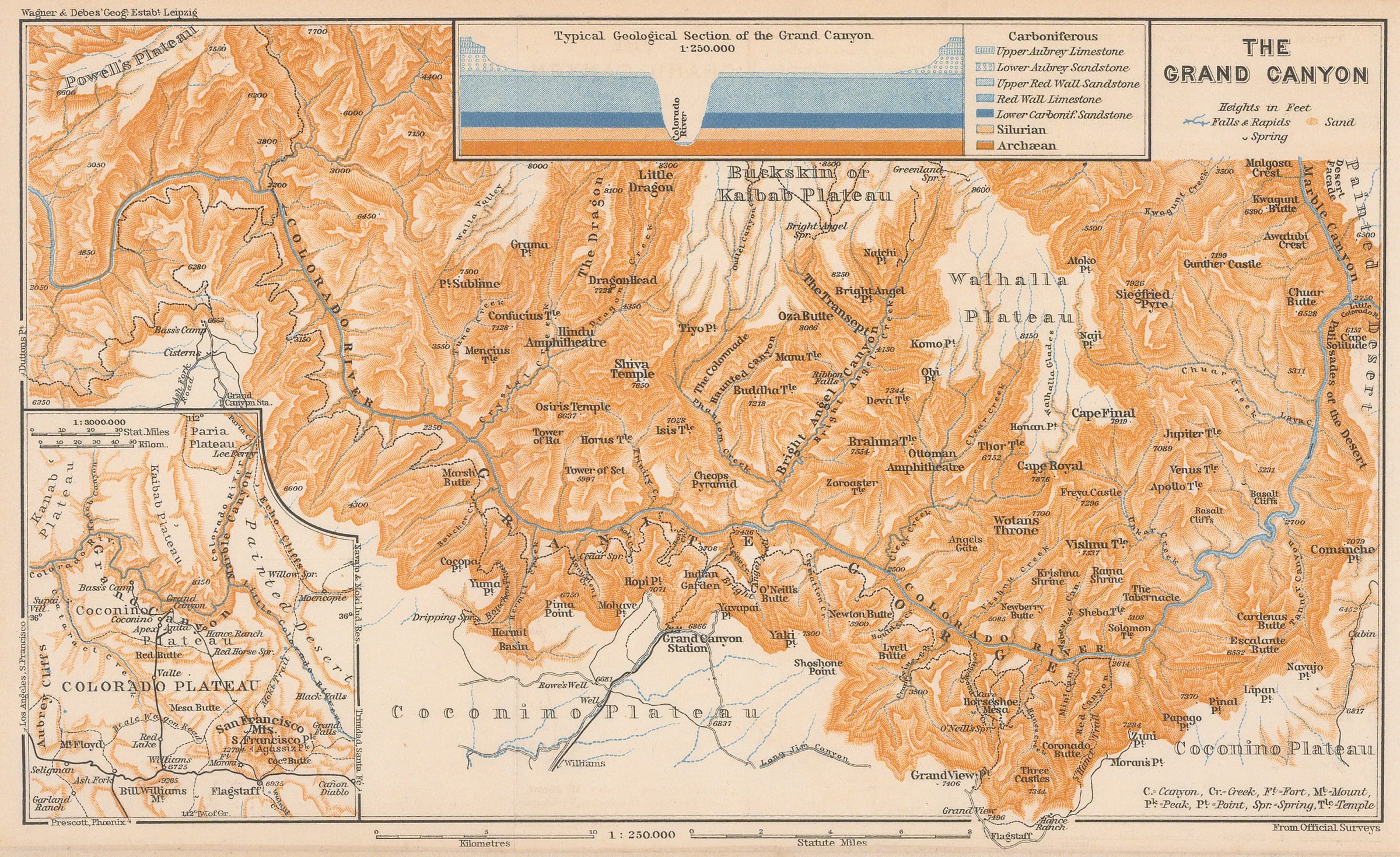 Karl Baedeker, The Grand Canyon, 1909 | The Map House