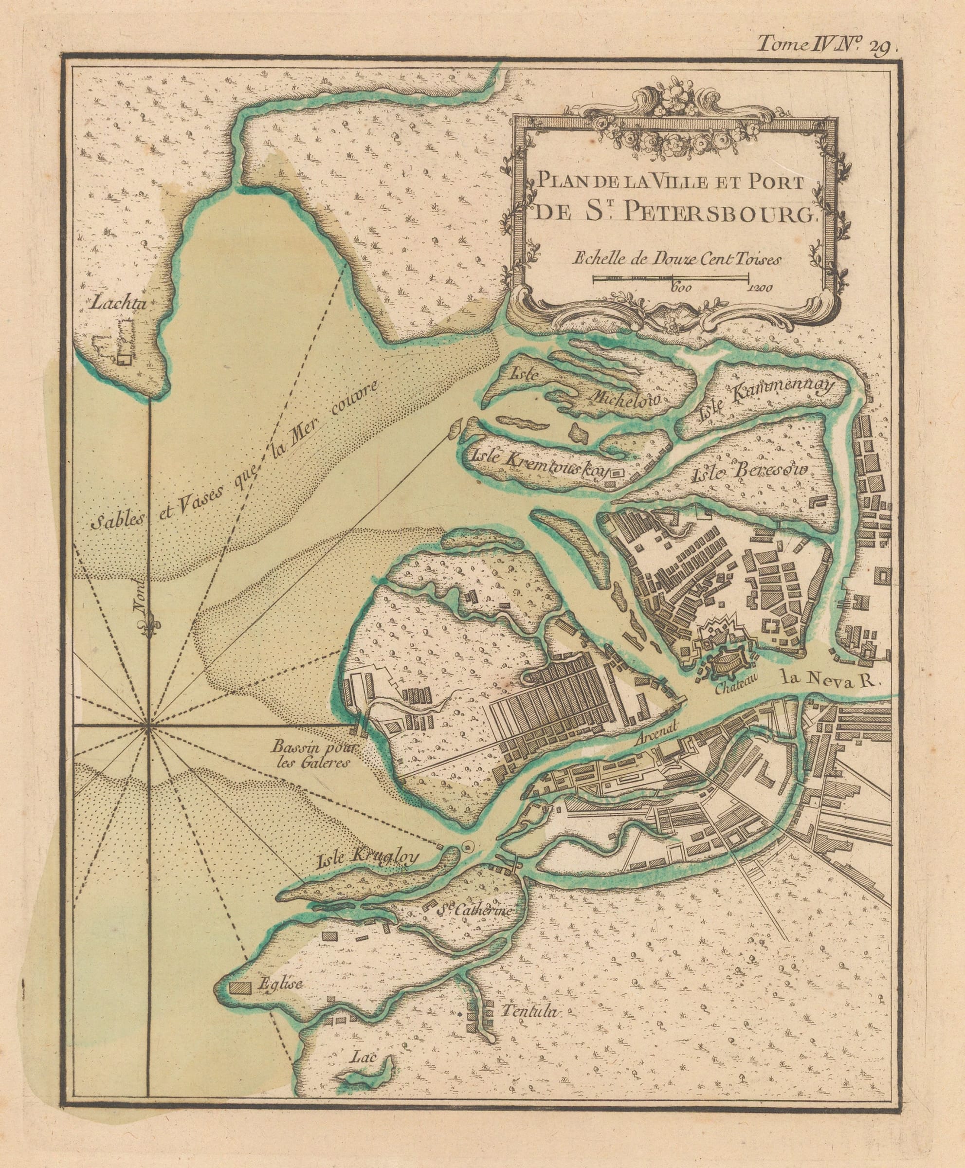 Jacques-Nicolas Bellin, St. Petersburg , 1765 | The Map House