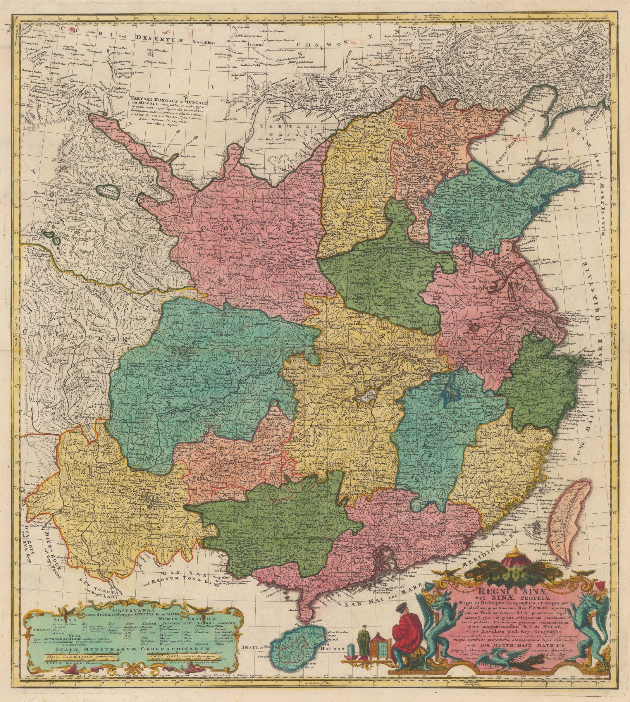 Homann Heirs, Kingdom of China divided into provinces, 1740 c. | The ...
