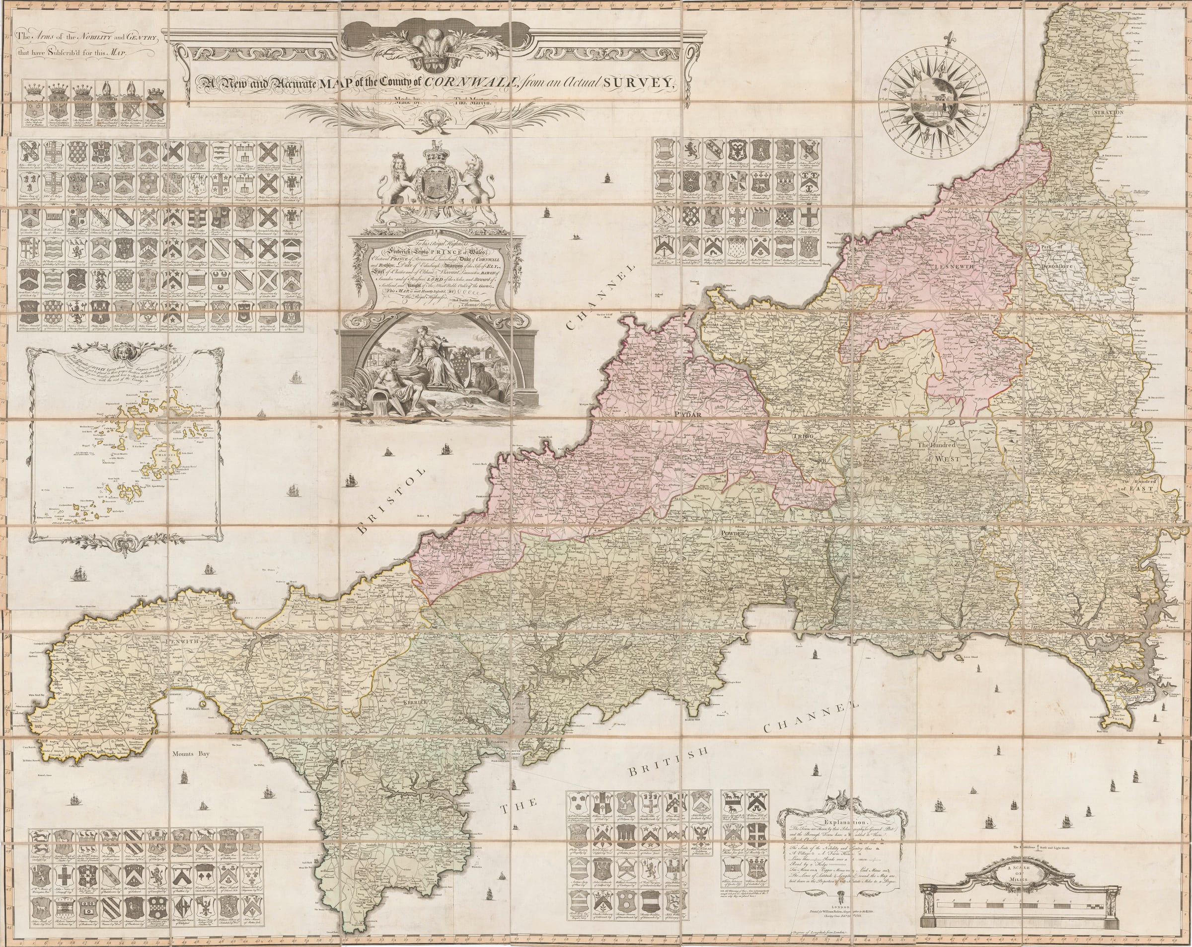 Thomas Martyn, Cornwall, 1784 | The Map House