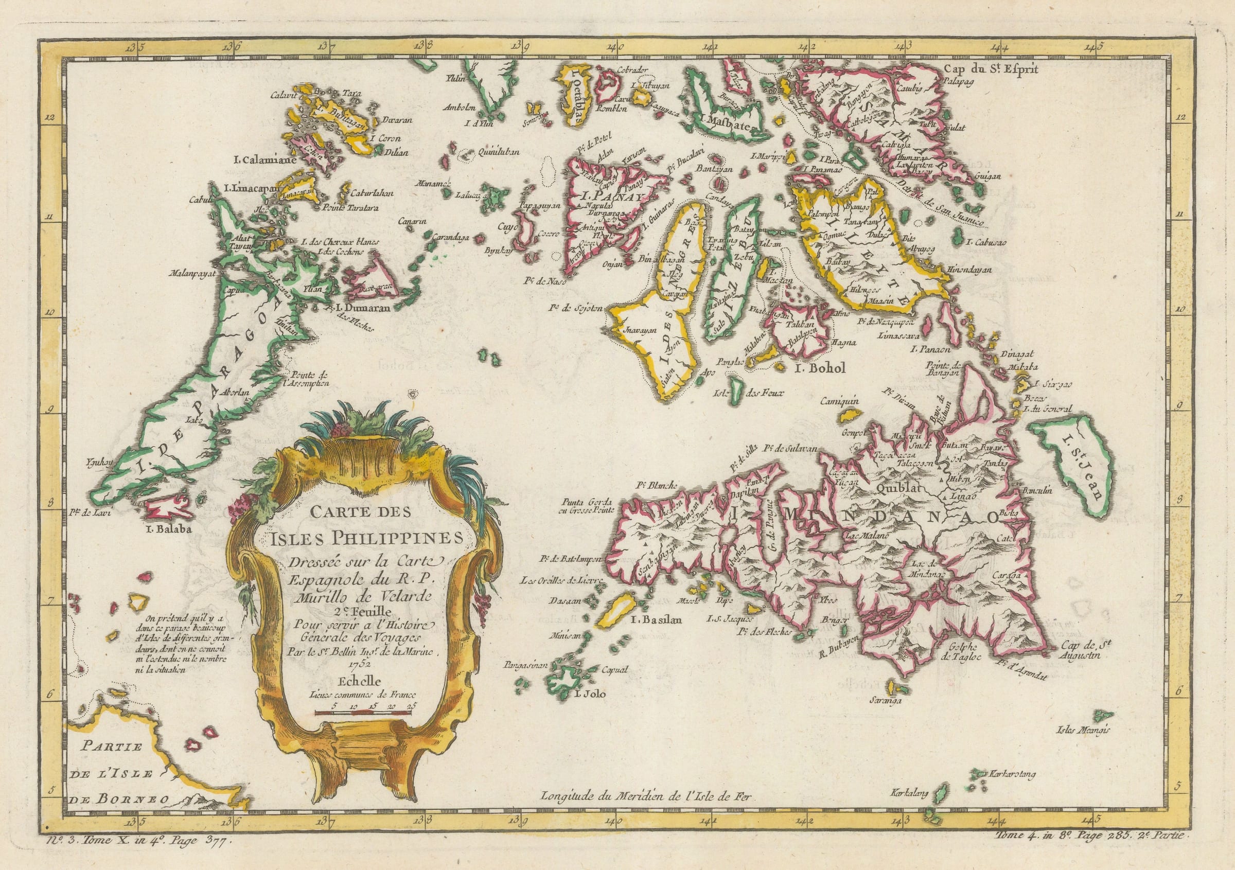 Jacques-Nicolas Bellin, Carte des Isles Philippines, 1752 | The Map House