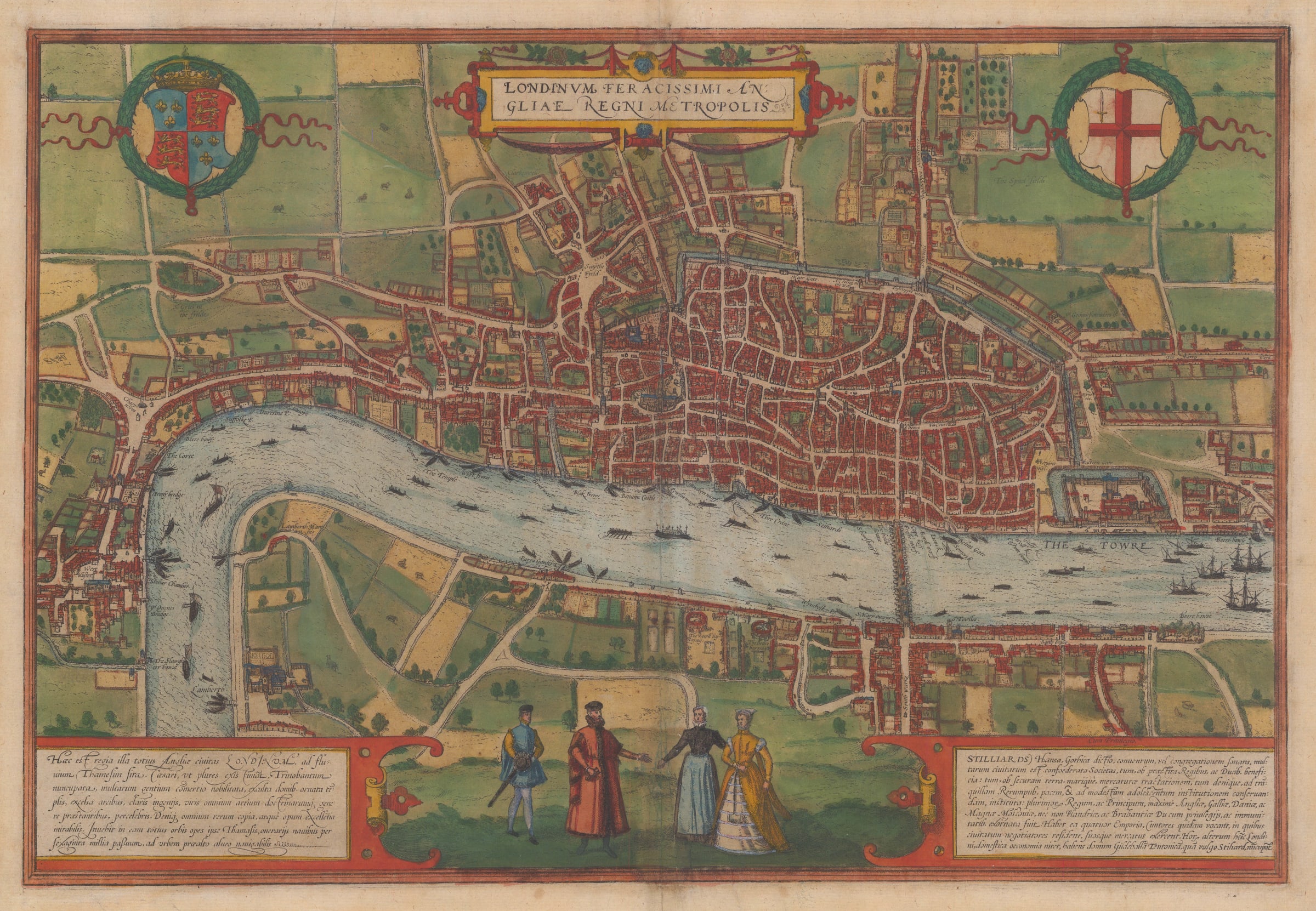 Georg Braun & Frans Hogenberg, The Earliest Surviving Printed Map of ...