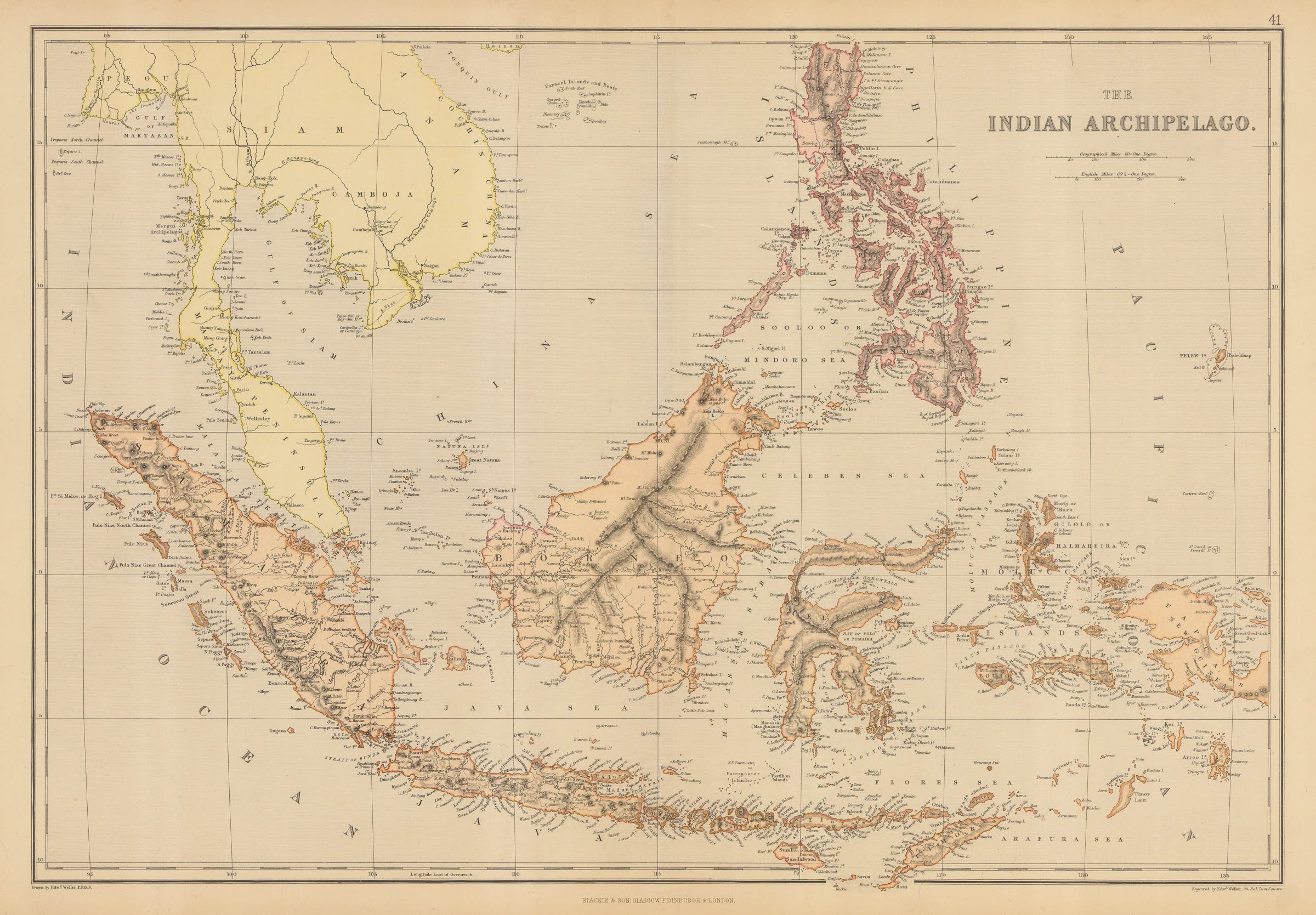 Blackie & Son, Sumatra, Borneo, and the Philippines, 1870 c. | The Map ...
