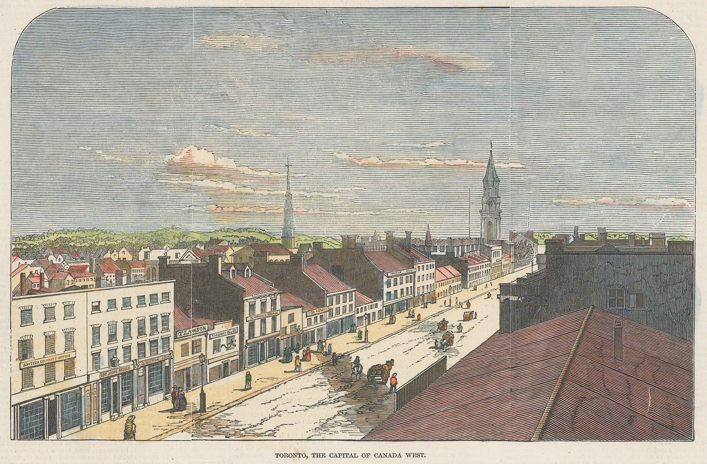 Illustrated London News (ILN), Toronto - Main Street, 1847 | The Map House