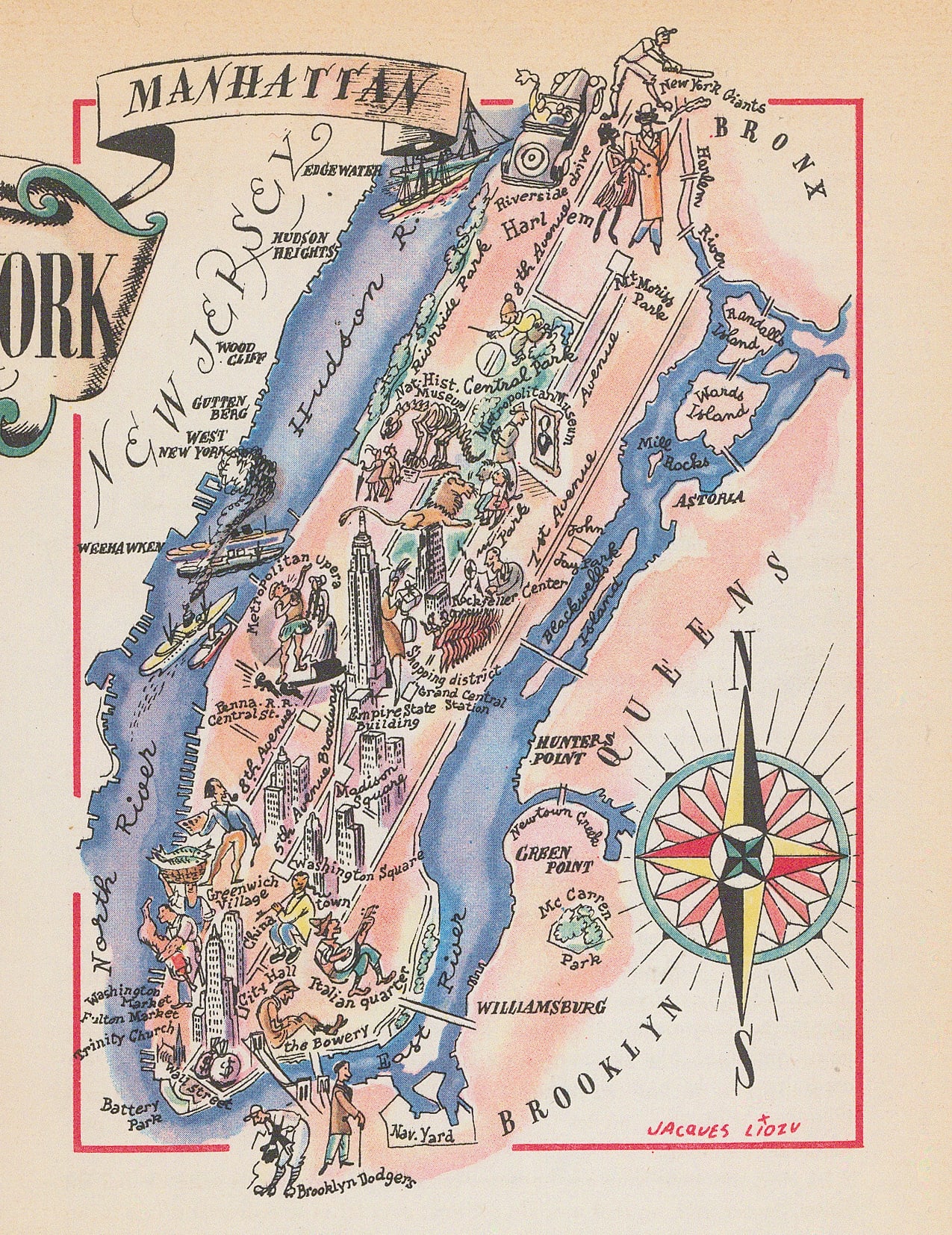 Dore Ogrizek, Manhattan, 1946 | The Map House