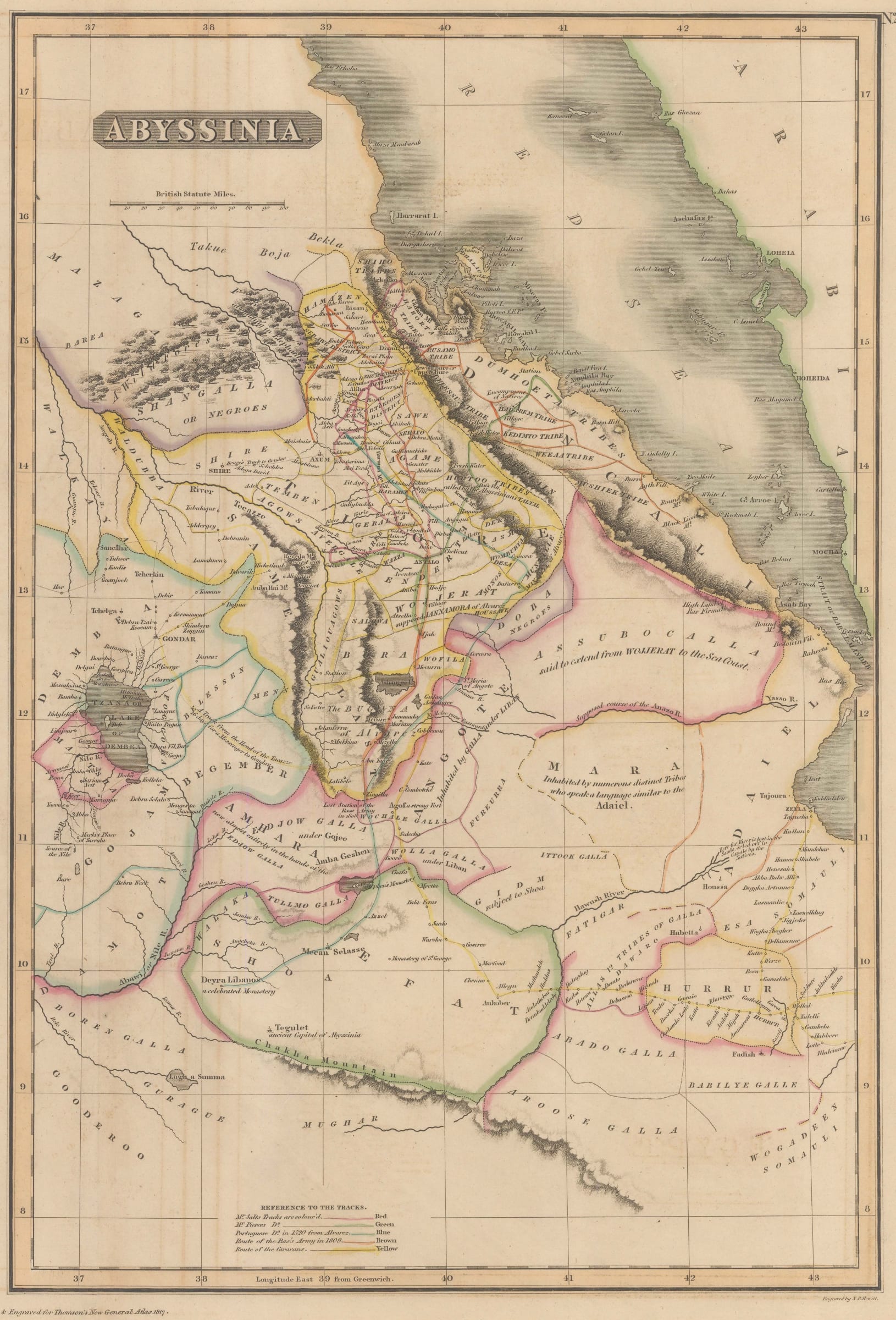 John Thomson, Abyssinia, 1817 | The Map House
