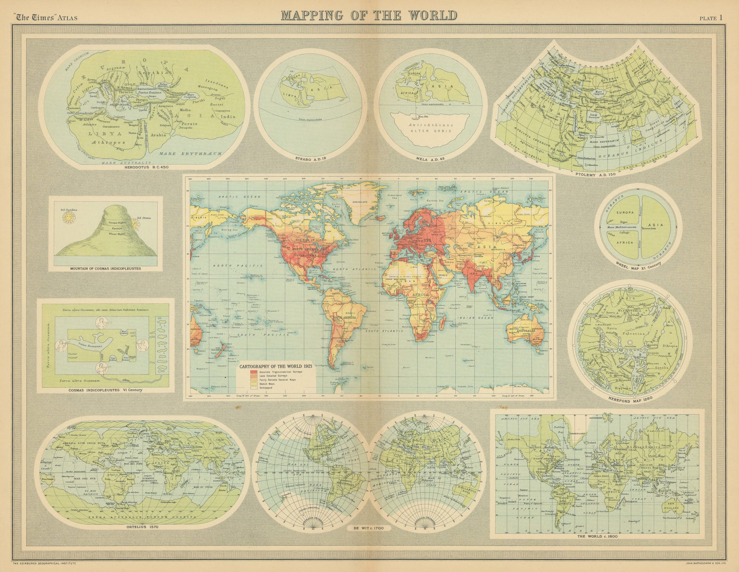 John Bartholomew & Son, World Maps throughout History, 1922 | The Map House