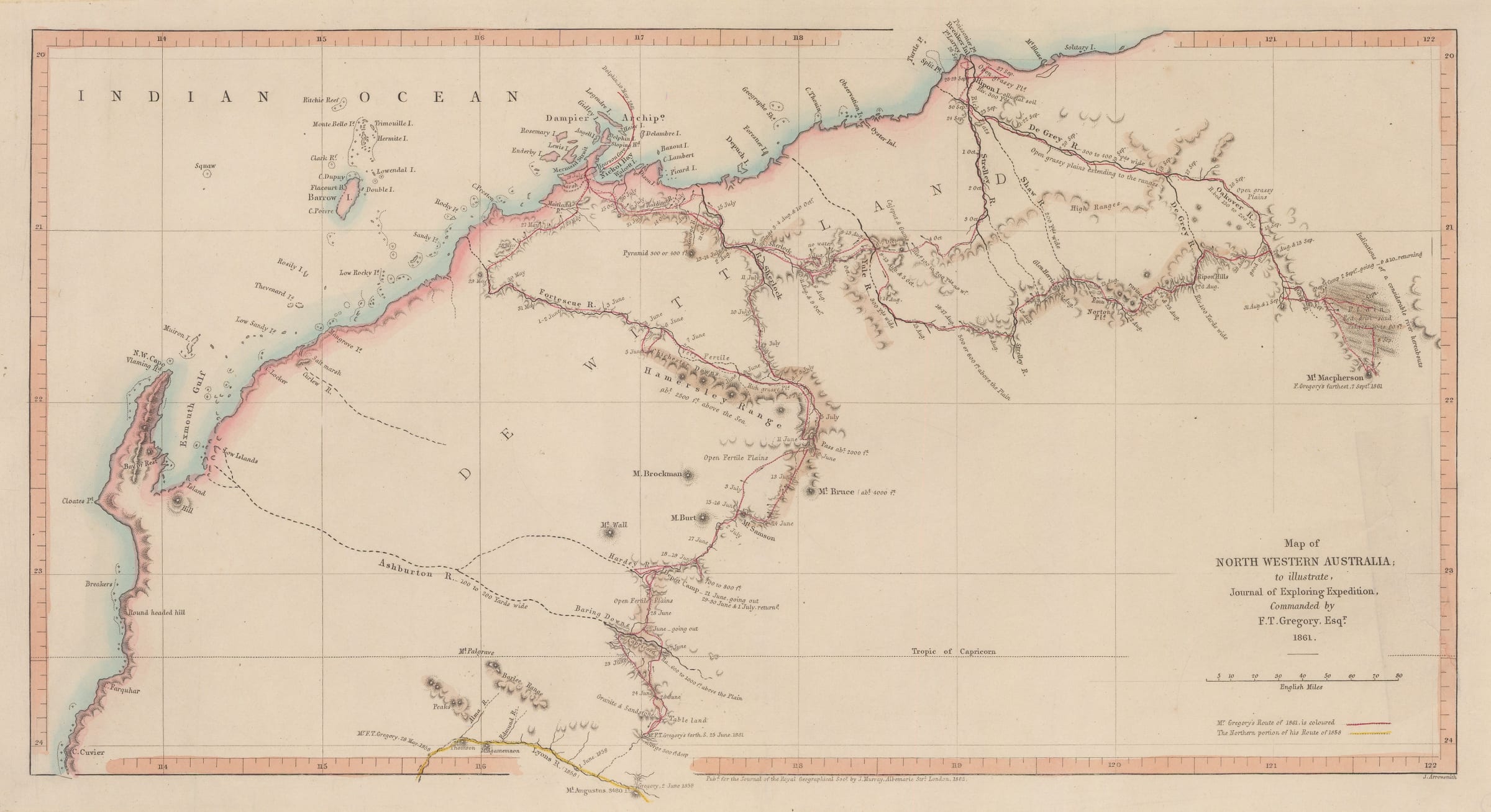 Royal Geographical Society (RGS), North Western Australia from North ...