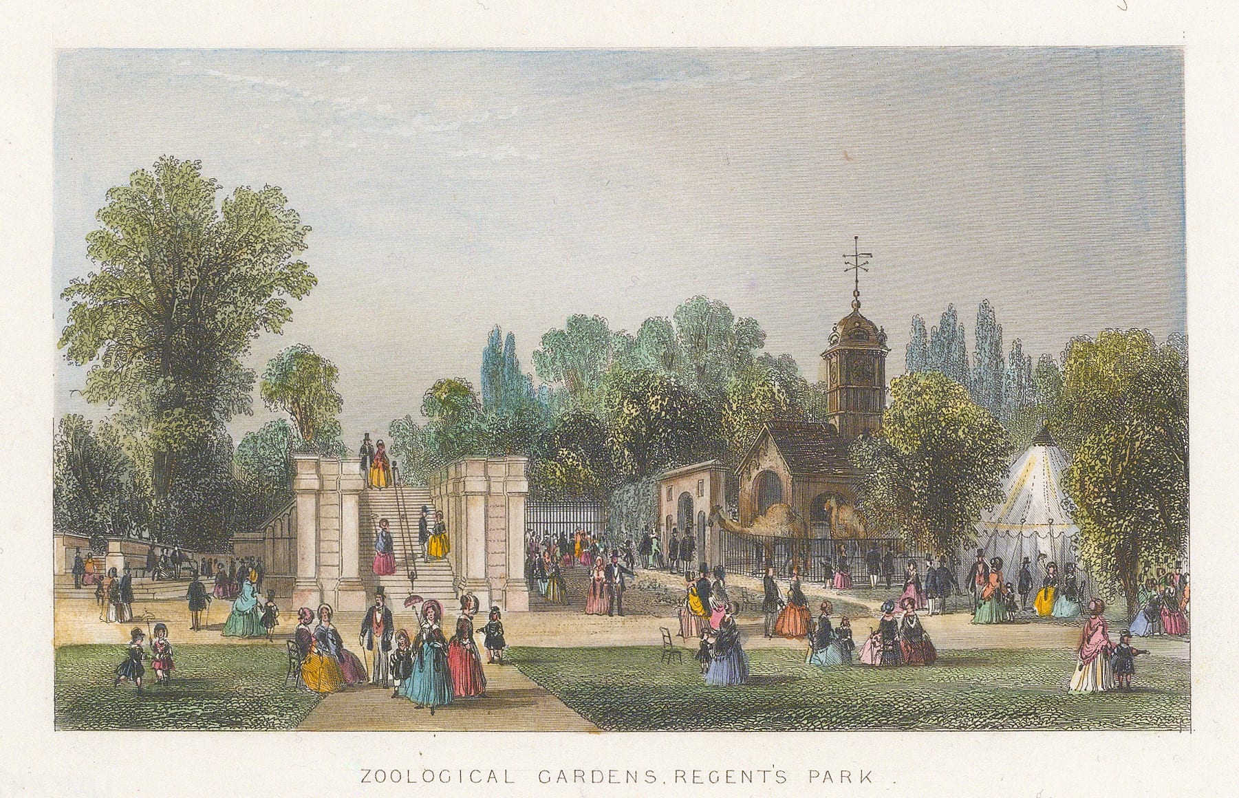 John Tallis, London - Regents Park, 1851 | The Map House