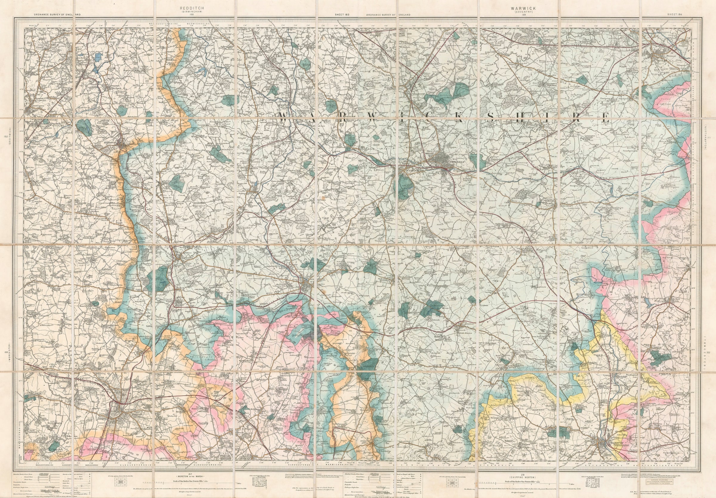 Ordnance Survey, One-Inch OS Map of Stratford-upon-Avon, Leamington Spa ...