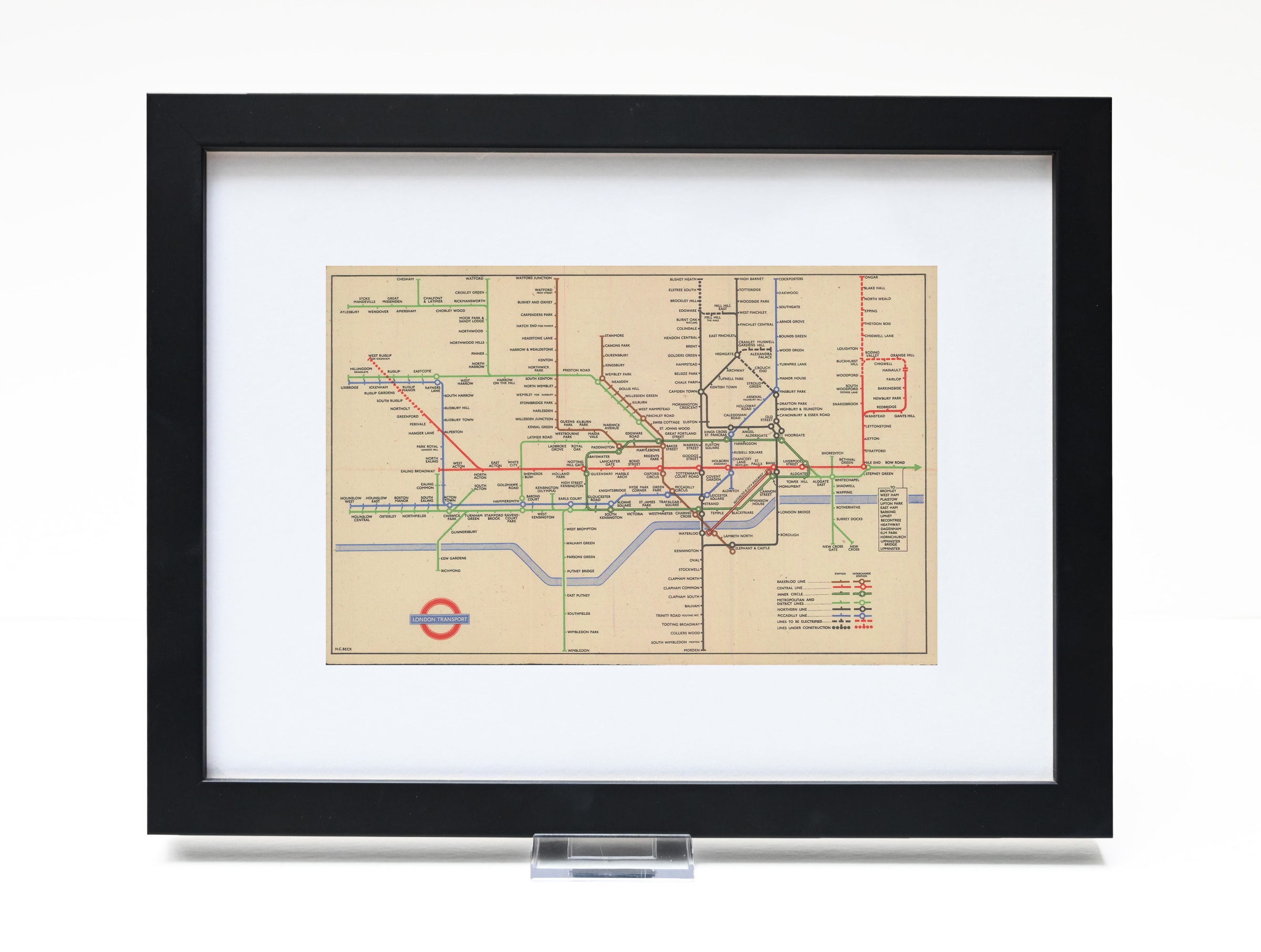 Harry Beck, London Underground Map, 1948 | The Map House