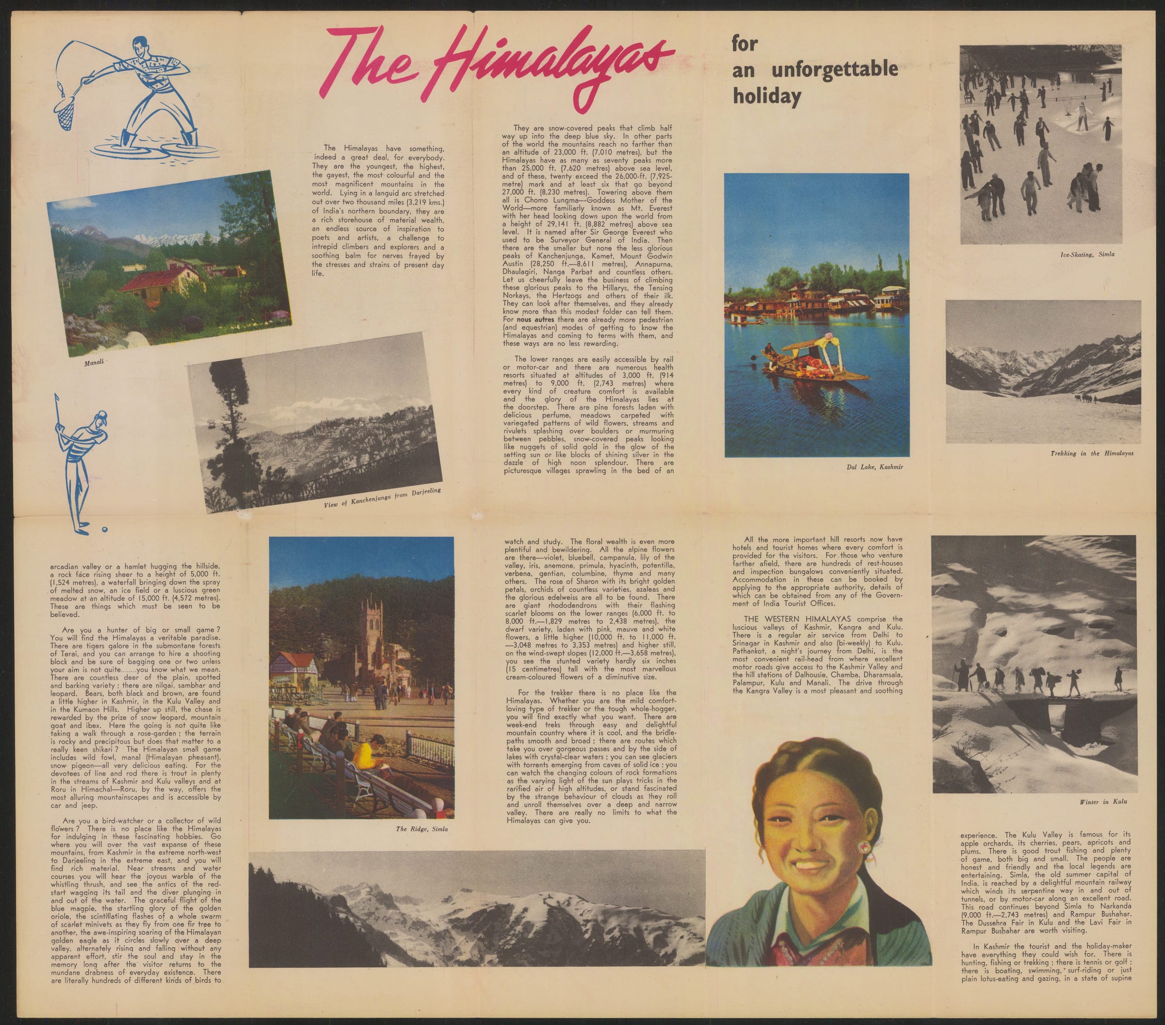 Indian Government, The Himalayas, 1960 | The Map House