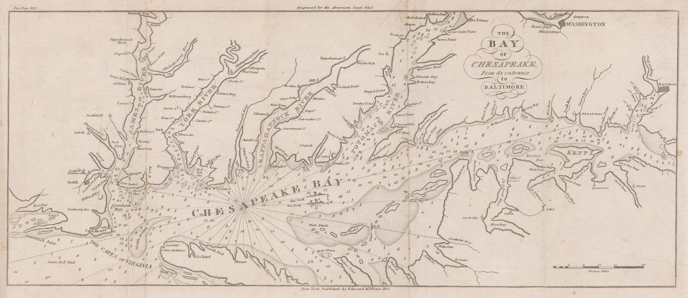 Edmund Blunt, The Bay of Chesapeake from its Entrance to Baltimore ...