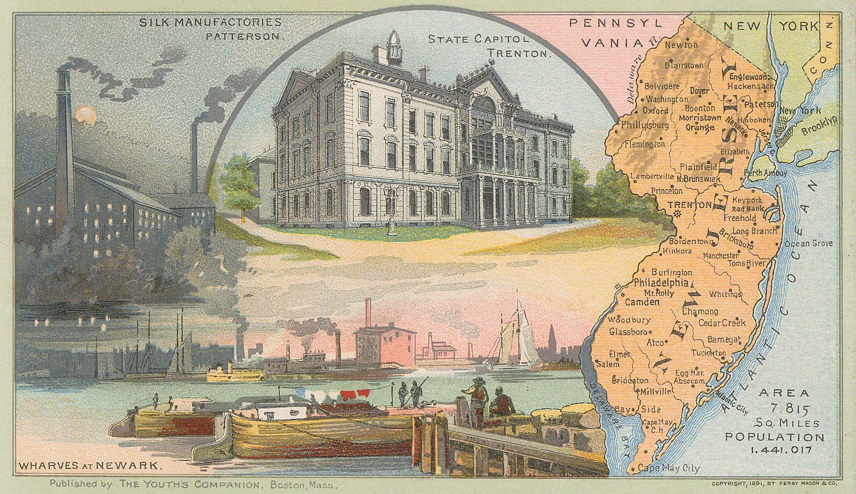 Perry Mason & Co., New Jersey, 1891 | The Map House