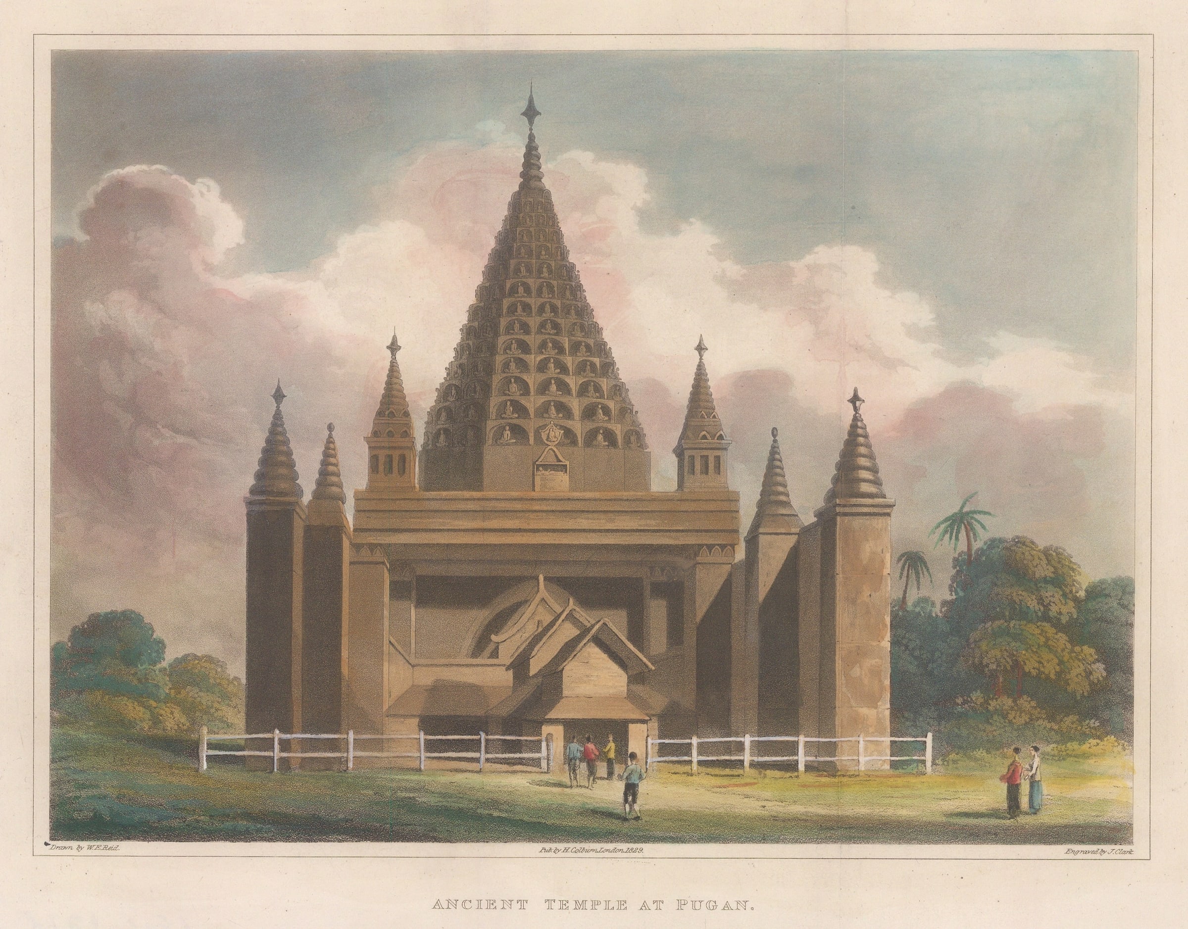 John Crawfurd, Burma - Pugan /Bagan, 1830 | The Map House