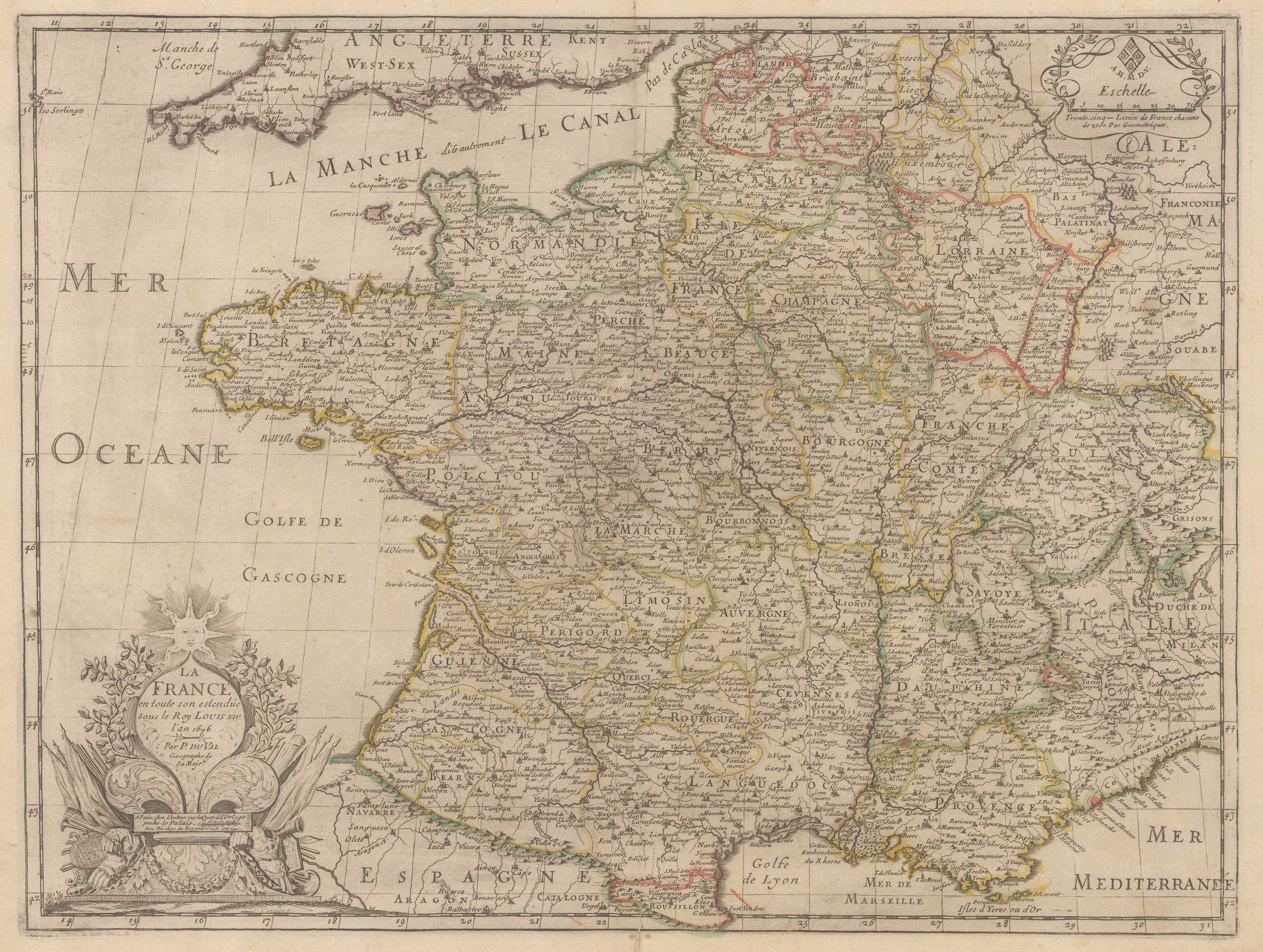 Pierre Duval, France, 1676 | The Map House