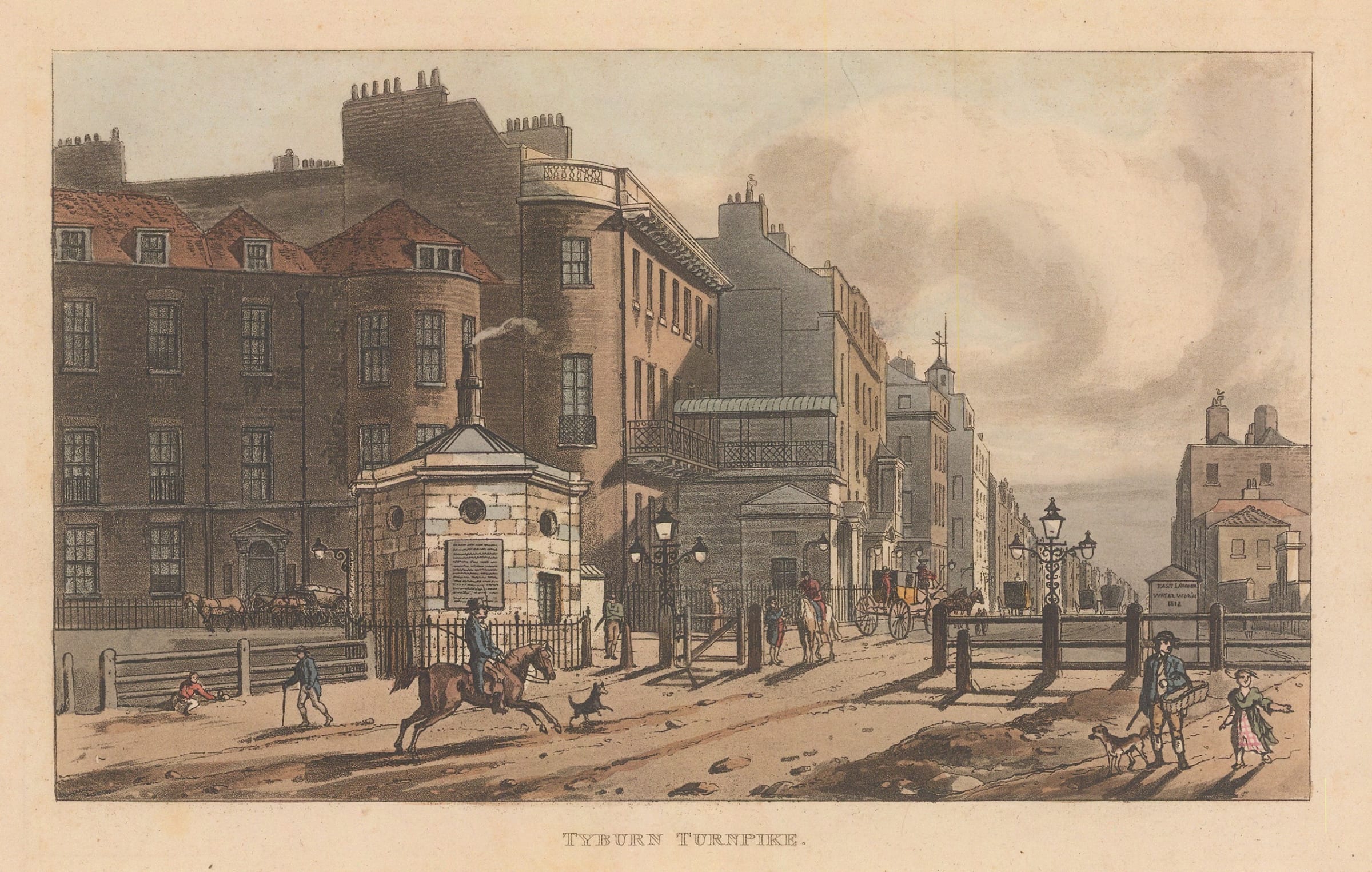 John Papworth, London - Tyburn Turnpike, 1816 | The Map House