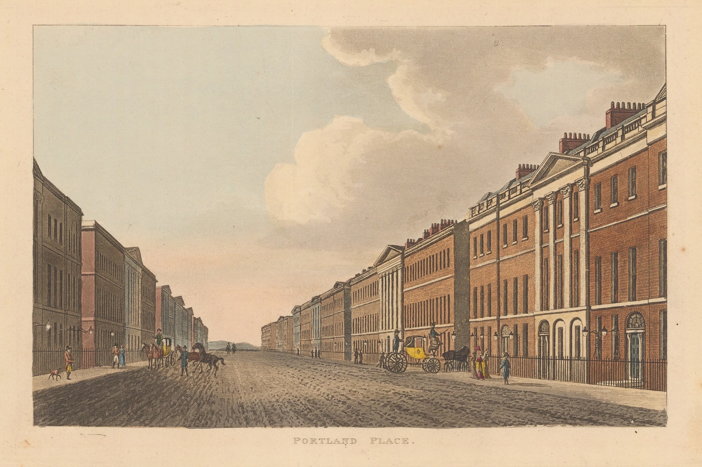 John Papworth, London - Portland Place, 1816 | The Map House
