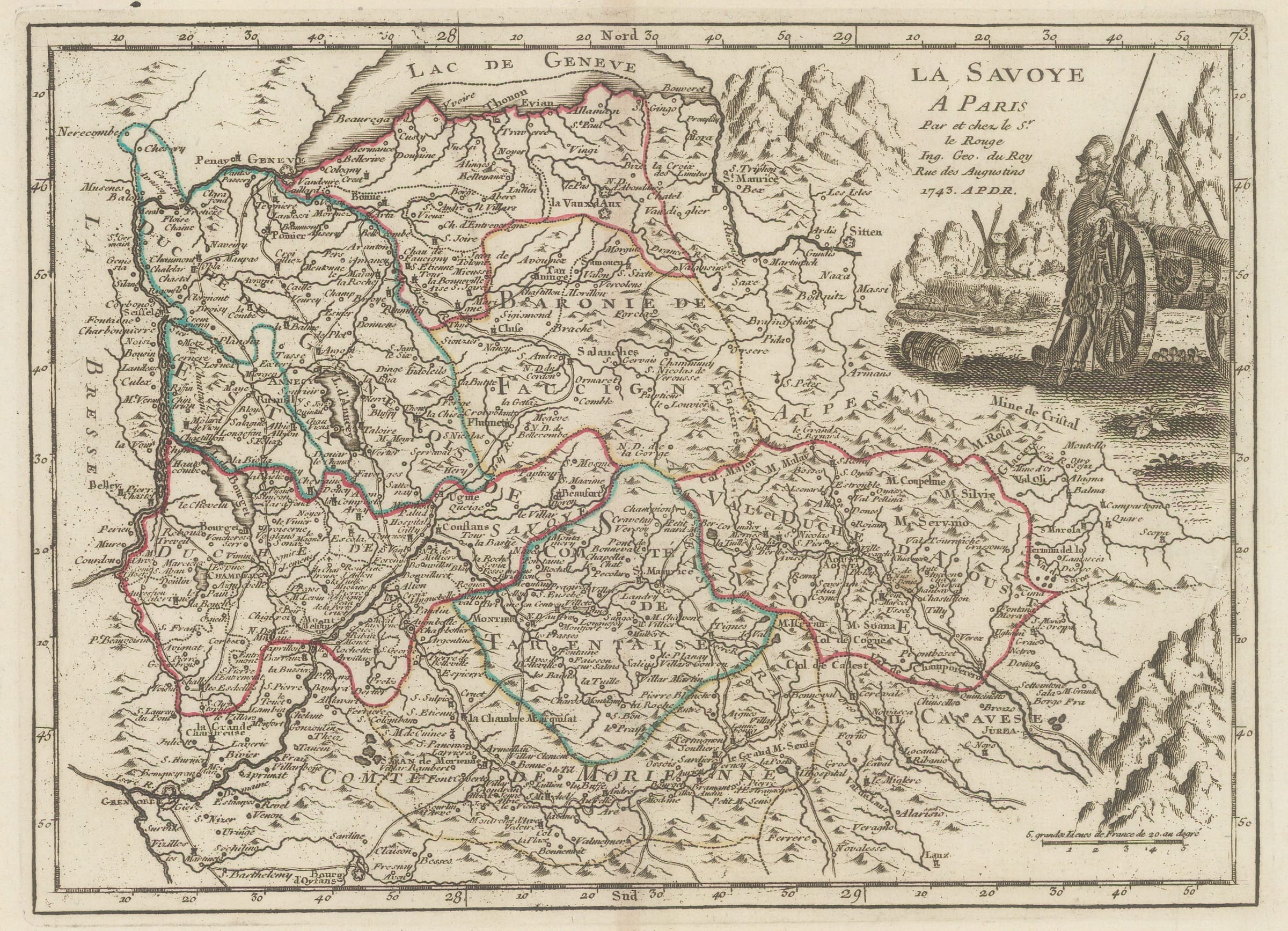Georges-Louis Le Rouge, Savoy, 1748 | The Map House