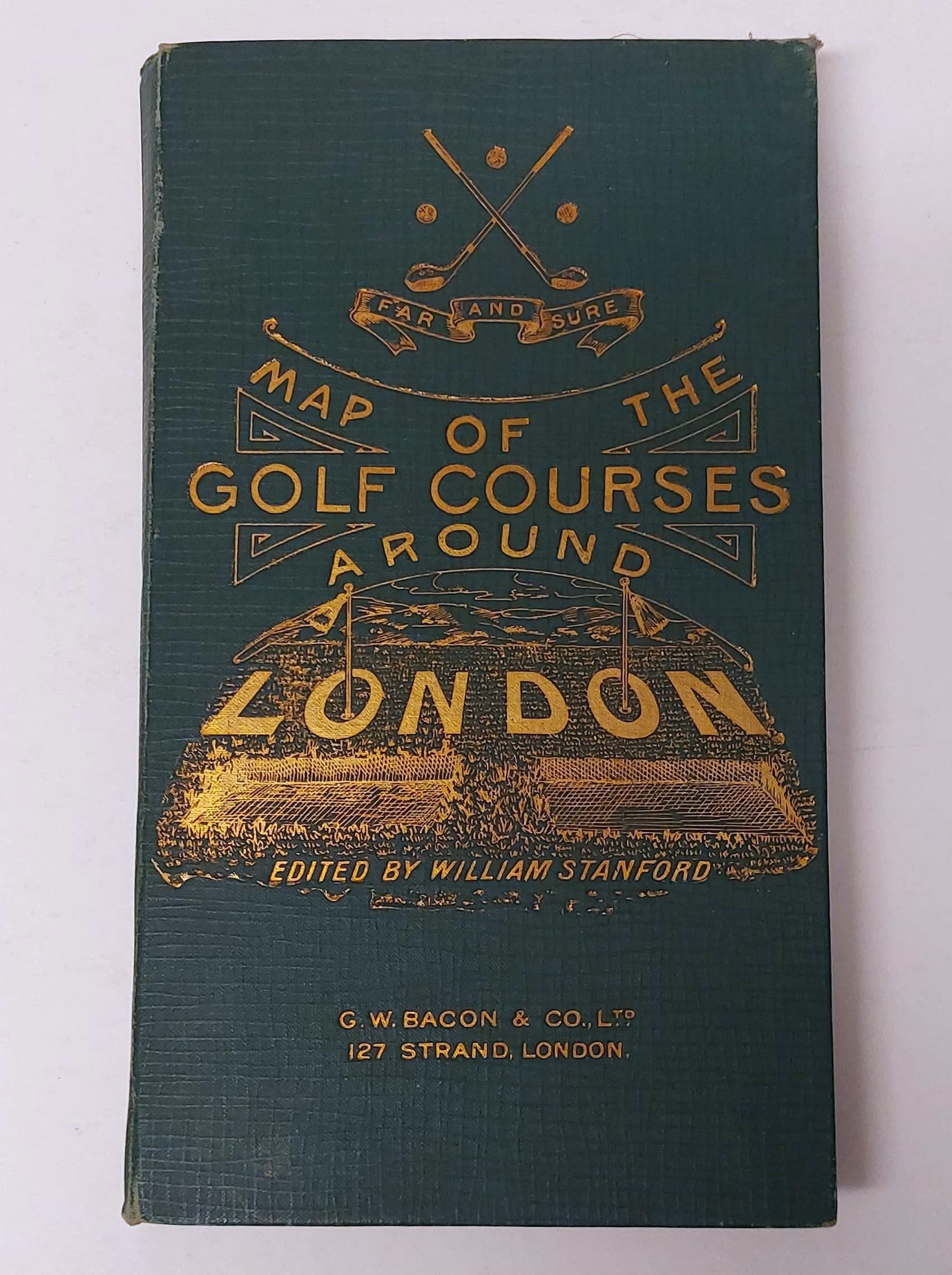George W. Bacon, Map of the Golf Courses around London, 1907 c. | The ...