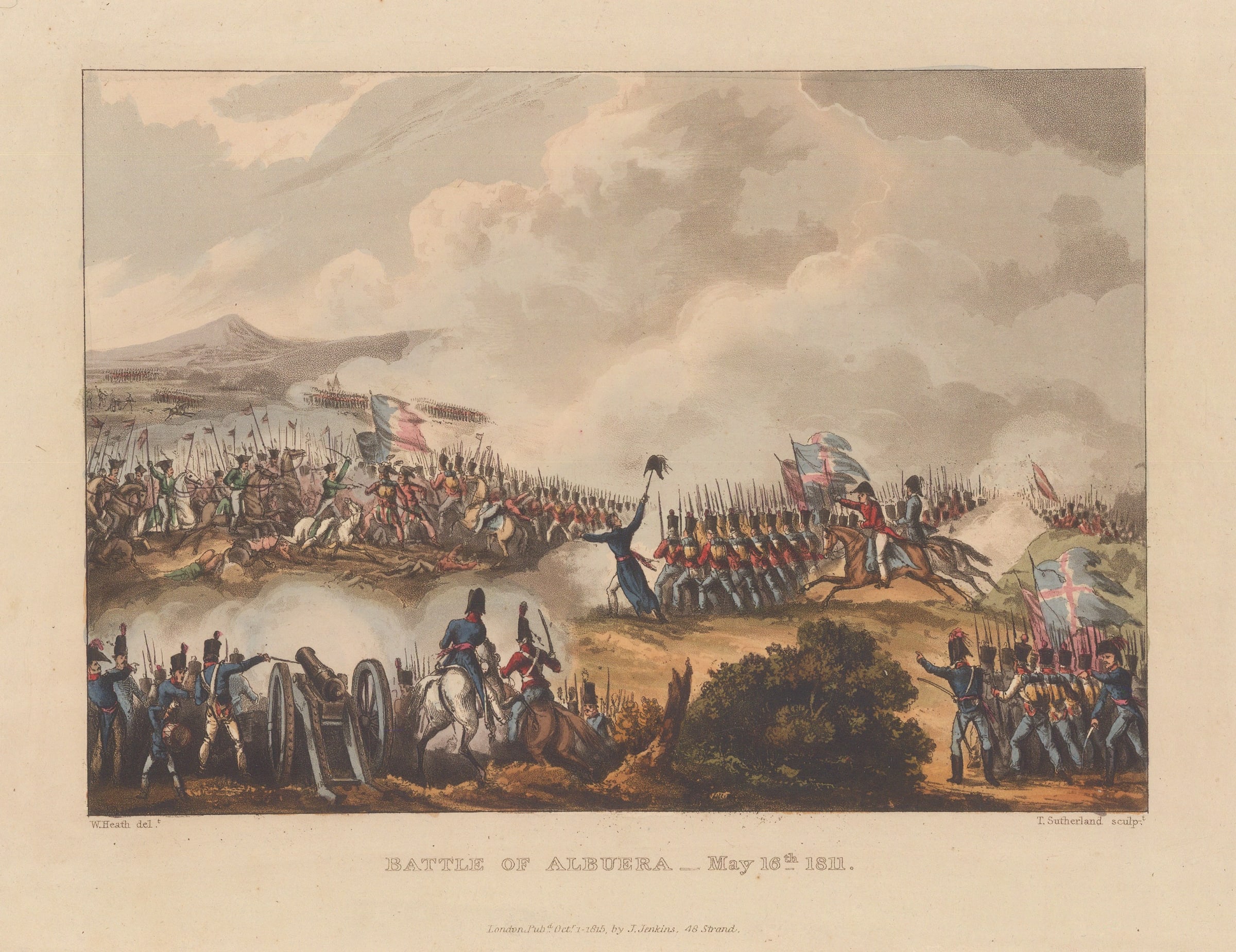 James Jenkins, British Army - Battle of Albuera, 1811, 1815 | The Map House