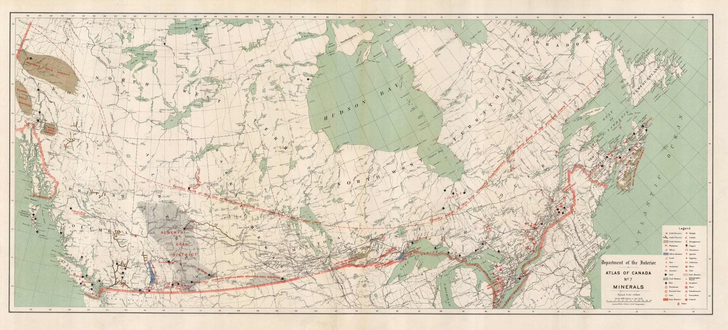 Canadian Government, Map of natural resource of Canada, 1906 | The Map ...