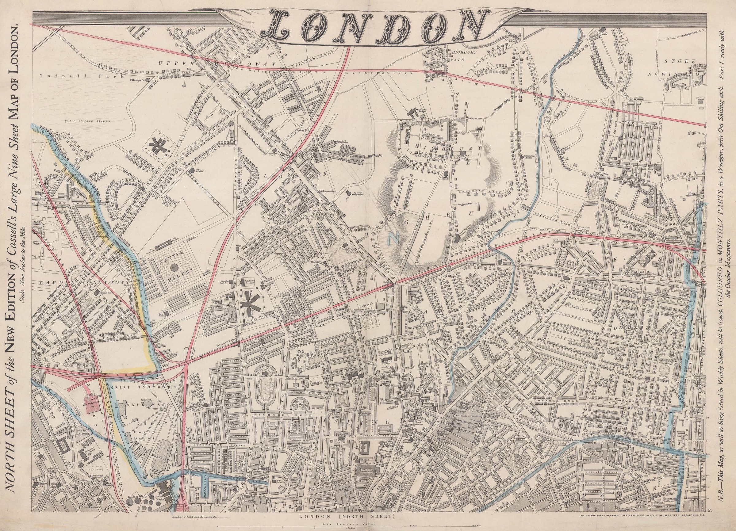 John Cassell, North London, 1868 (c.) | The Map House