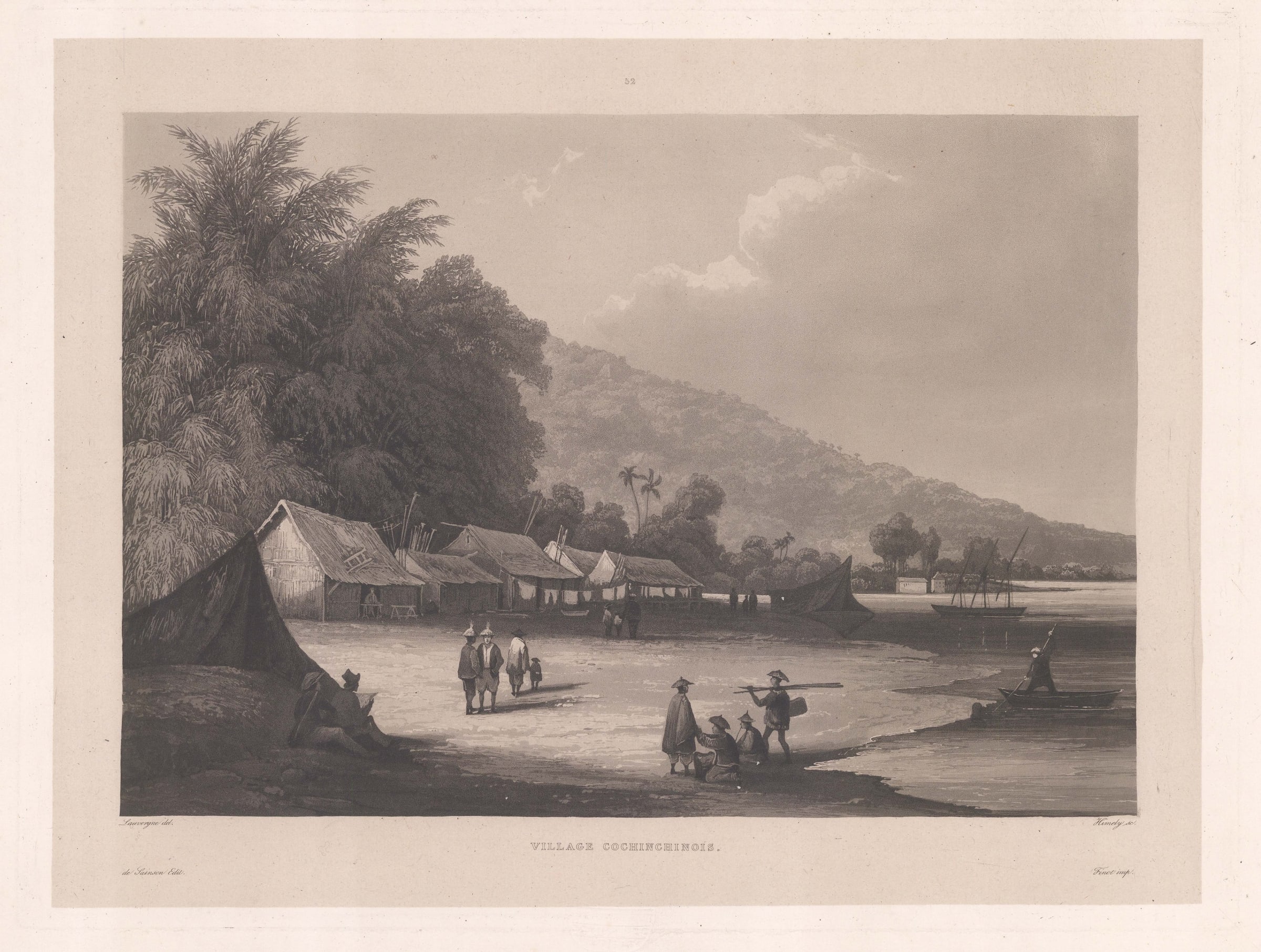 Capt. Cyrille Laplace, Vietnam - Han River, 1835 | The Map House