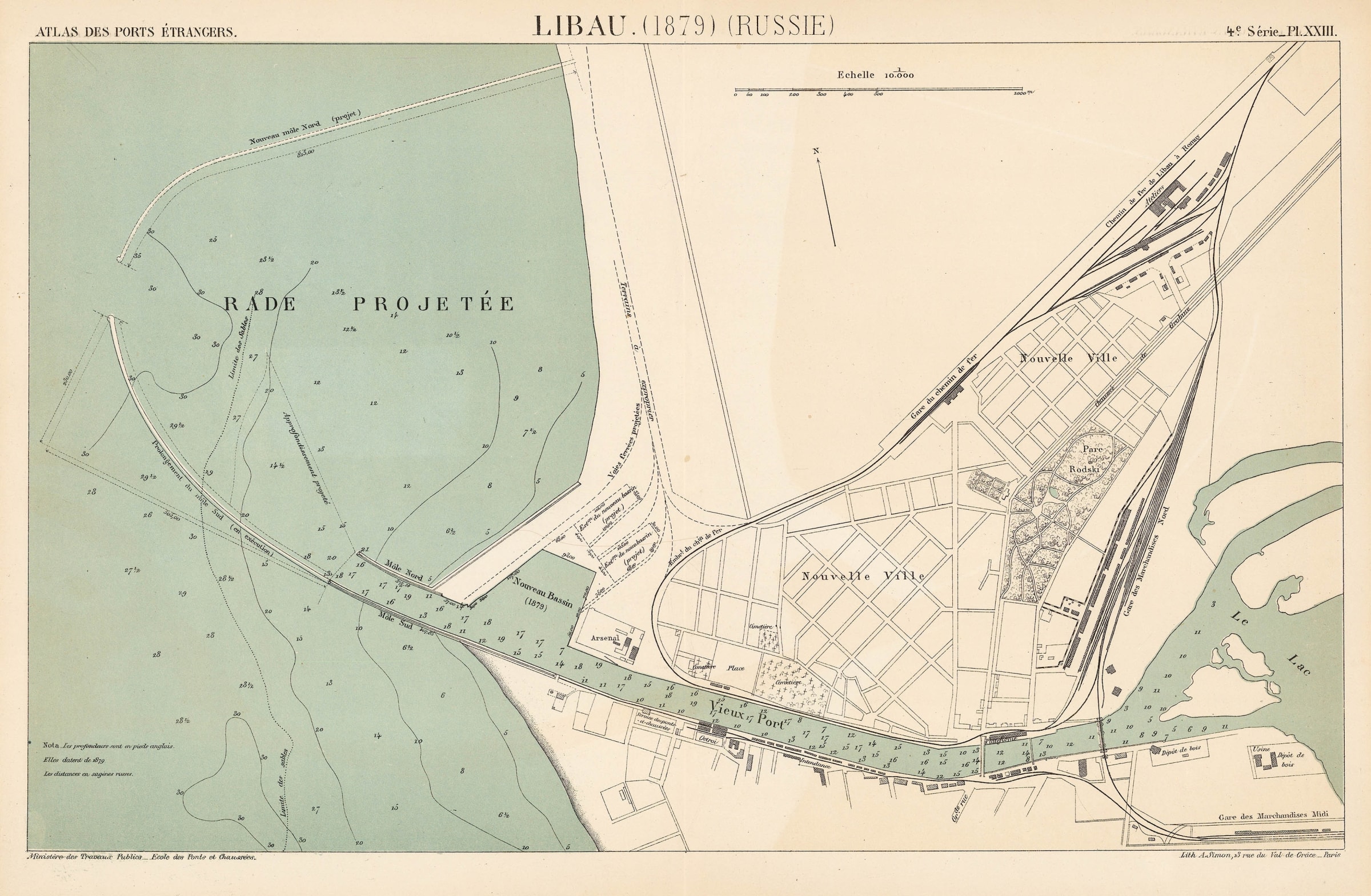 A. Simon, Liepāja (Libau), 1879 | The Map House